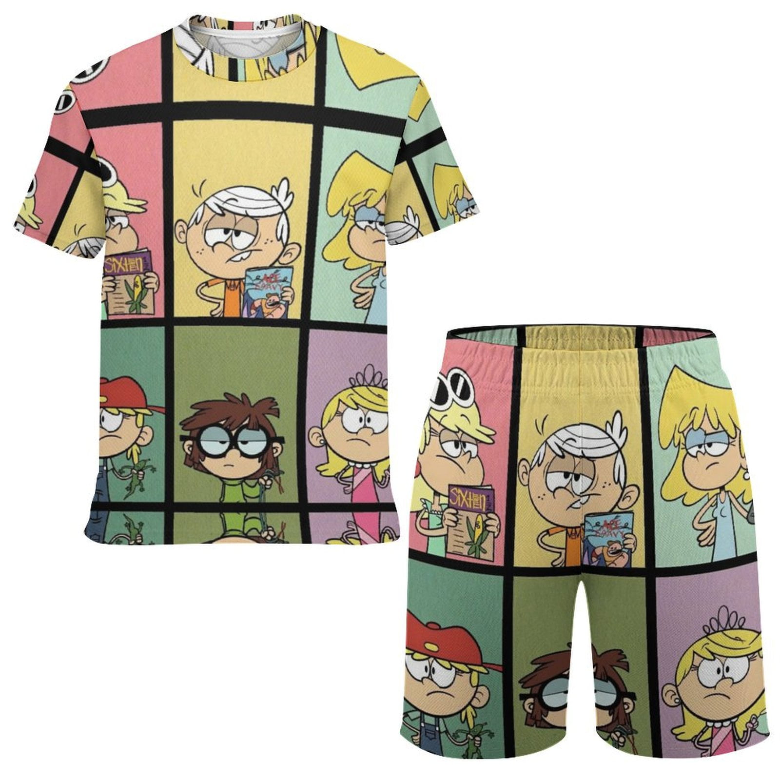 The Loud House Boys T-Shirt And Shorts Outfit Set Athletic Short Sleeve ...