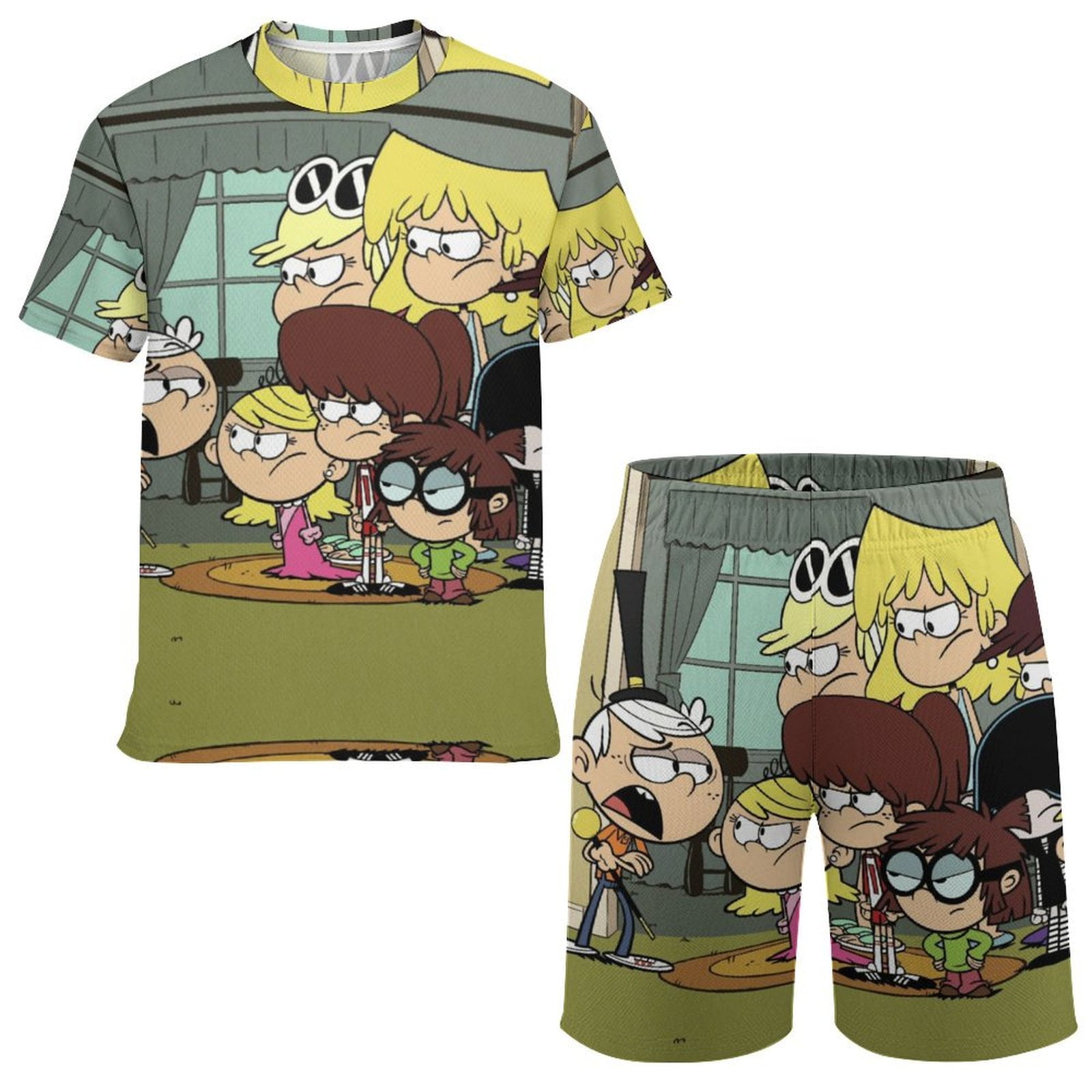 The Loud House Boys T-Shirt And Shorts Outfit Set Athletic Short Sleeve ...