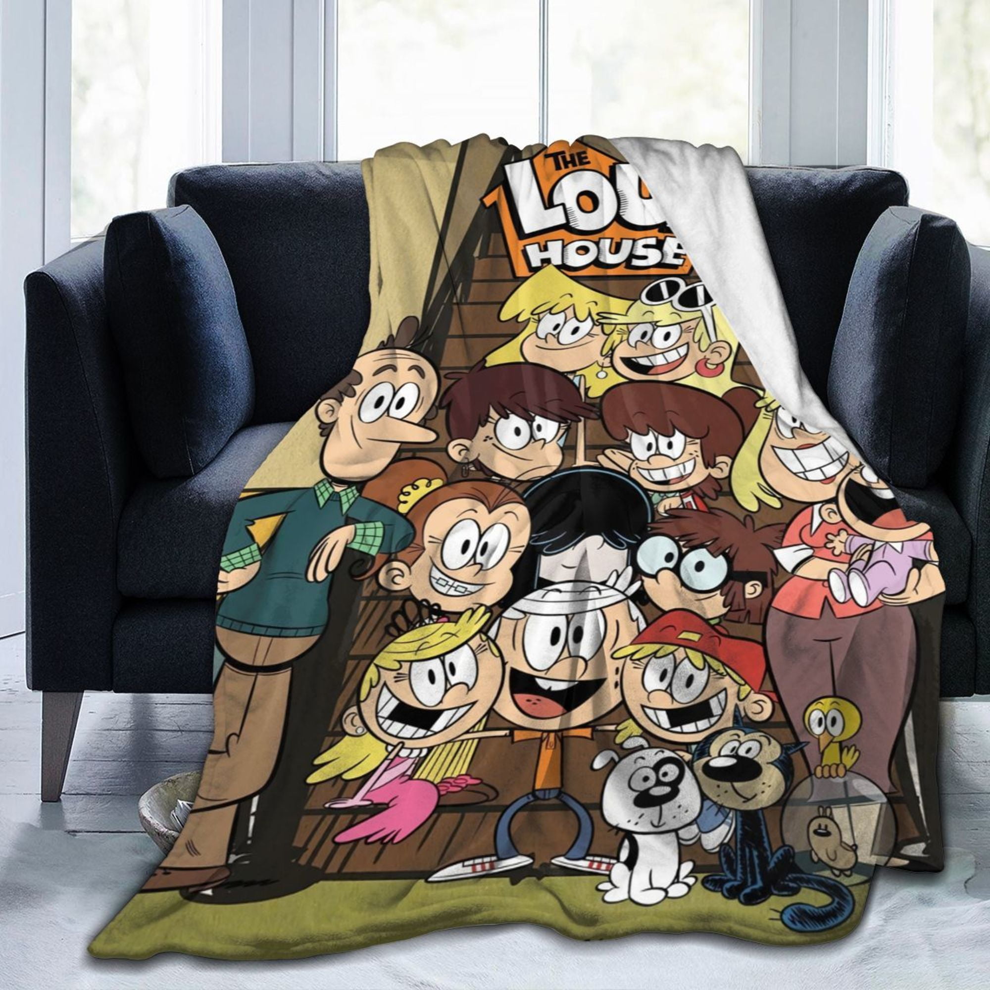 The Loud House Cartoon Fleece Throw Blanket, Super Soft Cozy Warm ...