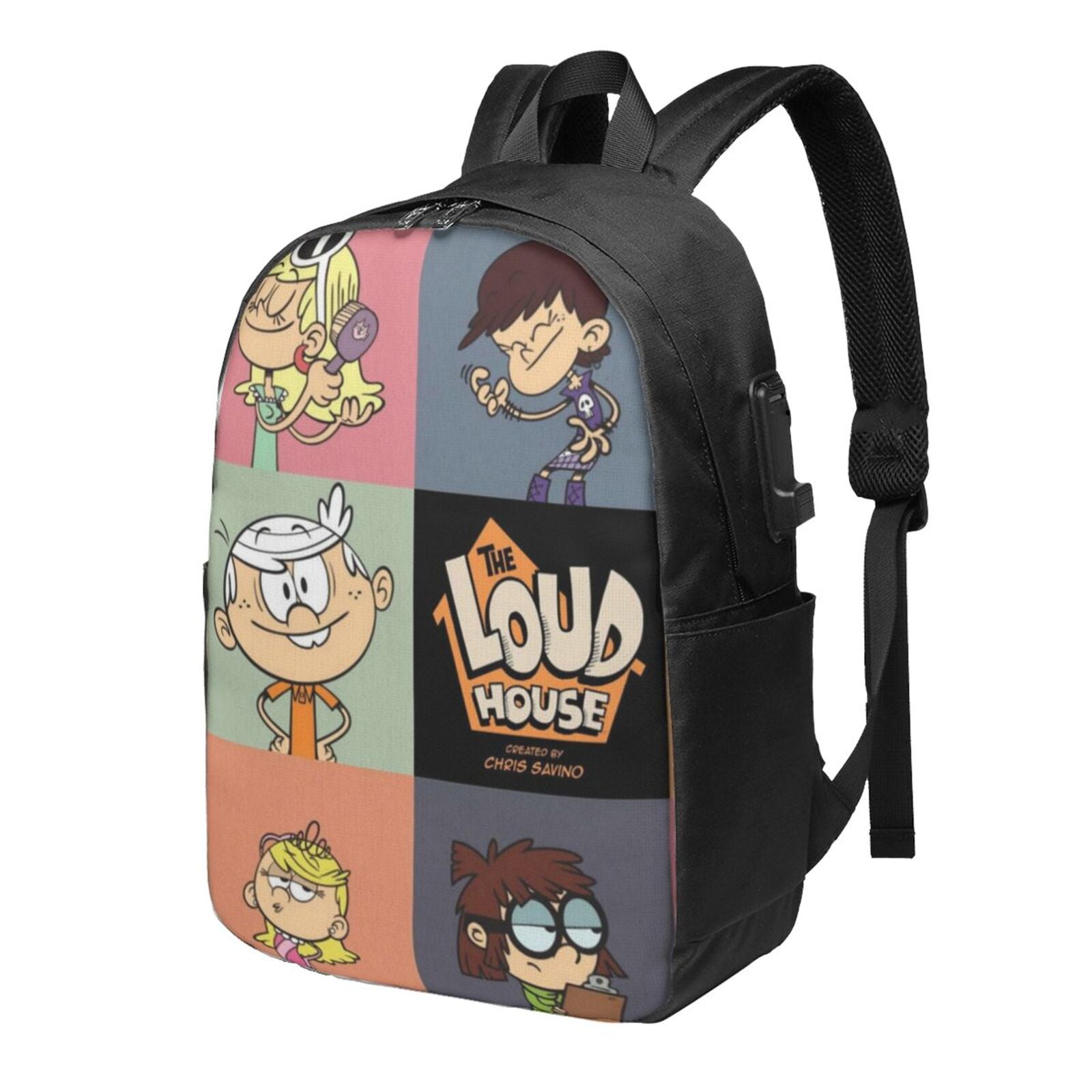 The Loud House Characters Backpack Laptop Daypack School Bag Bookbag ...