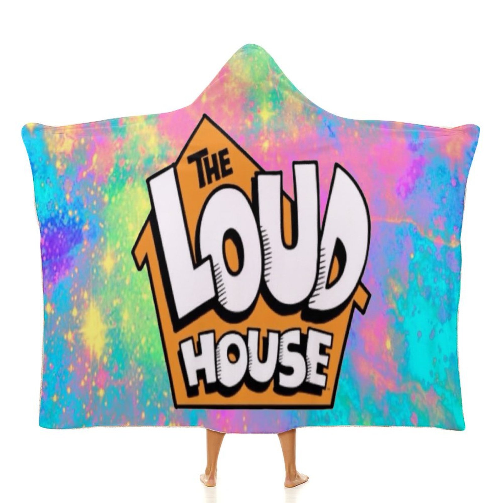 The Loud House Cloak Hooded Blanket Soft Wearable Blanket Hoodie Throw ...