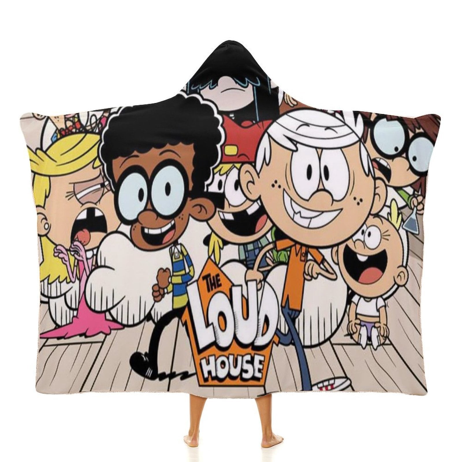 The Loud House Cloak Hooded Blanket Soft Wearable Blanket Hoodie Throw ...