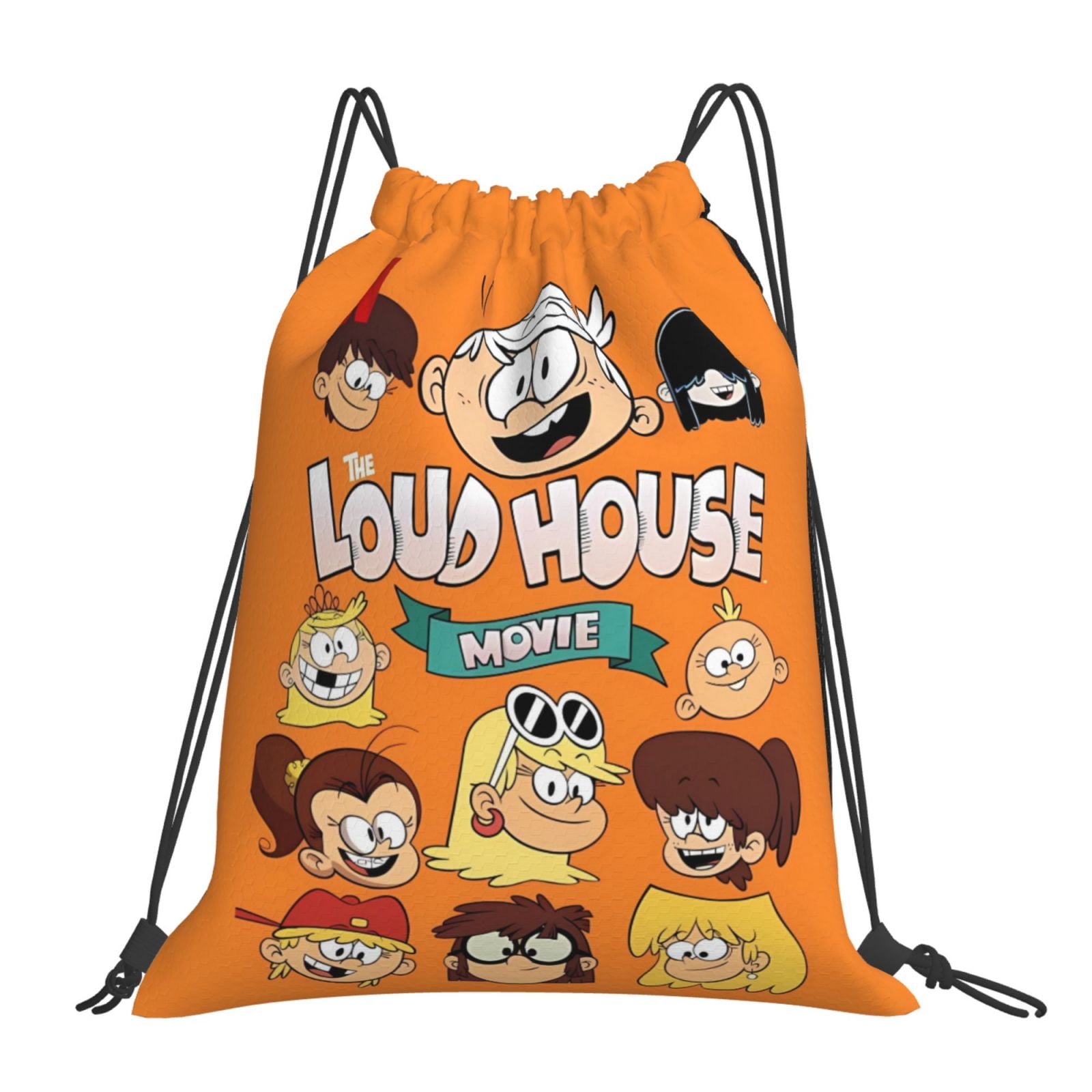 The Loud House Drawstring Backpack Sport Gym Bag For Yoga Swimming ...