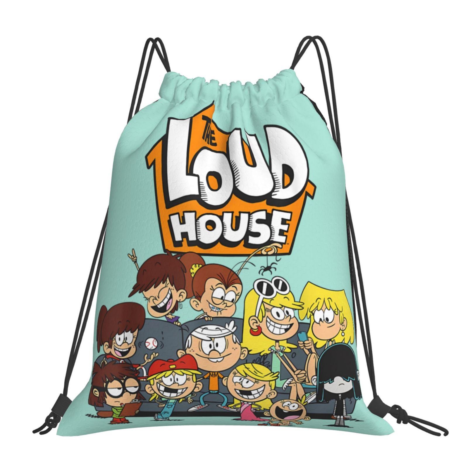 The Loud House Drawstring Backpack Sport Gym Bag For Yoga Swimming ...