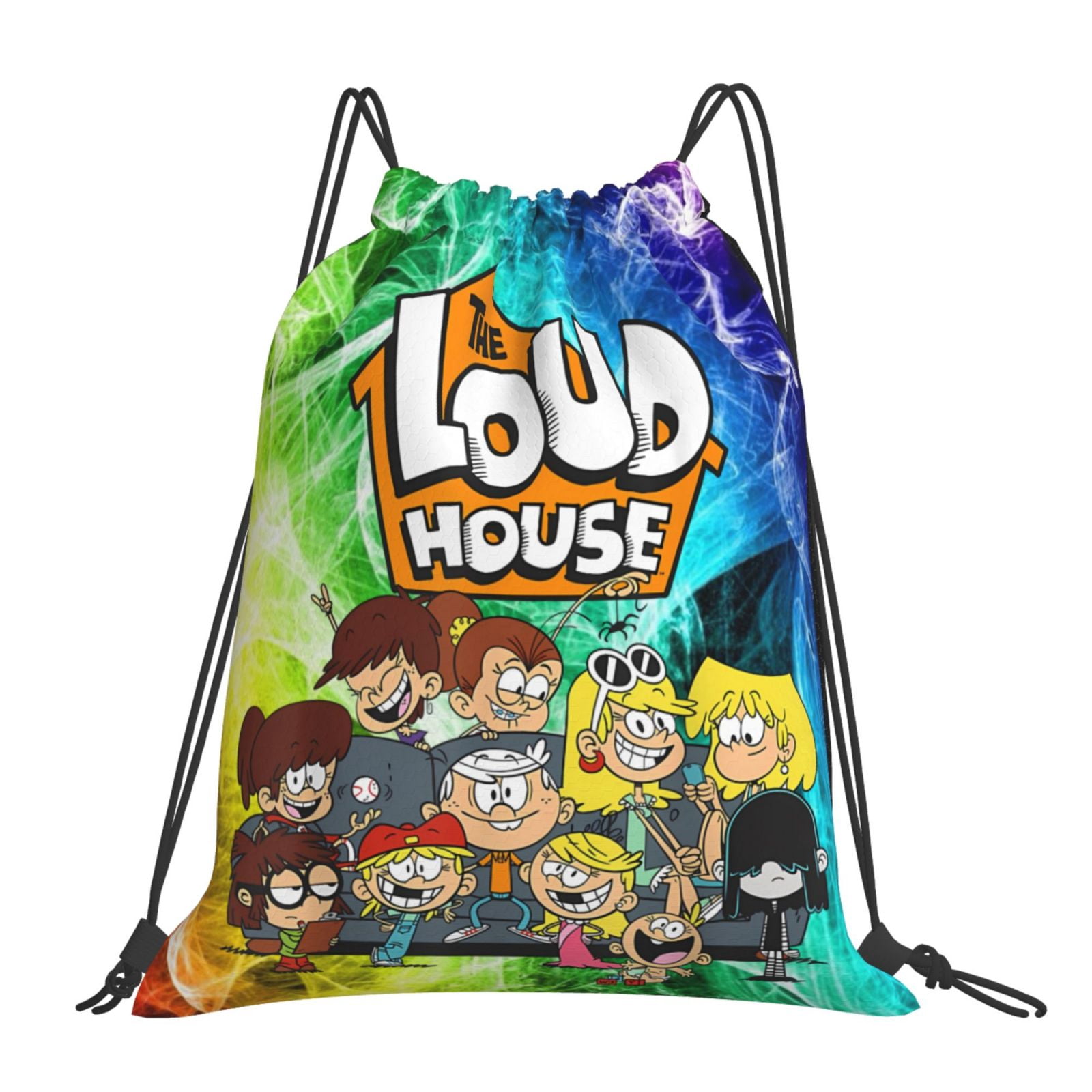 The Loud House Drawstring Backpack Sport Gym Bag For Yoga Swimming ...