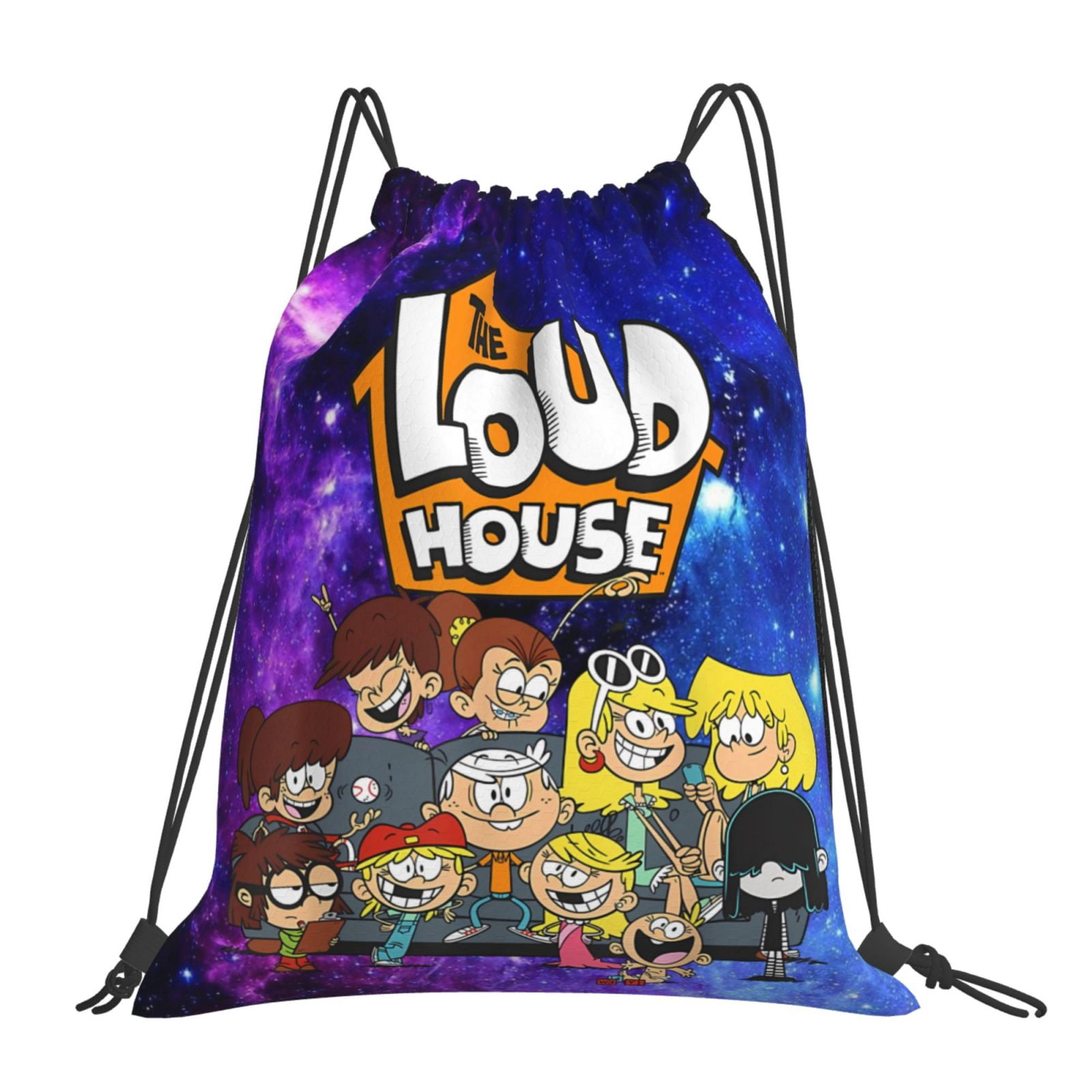 The Loud House Drawstring Backpack Sport Gym Bag For Yoga Swimming ...