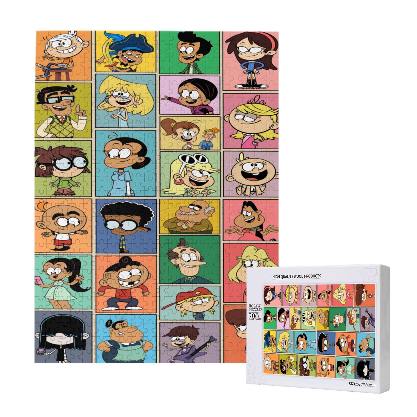 The Loud House Jigsaw Puzzle 300 500 1000 Piece Colorful Puzzles Gifts ...