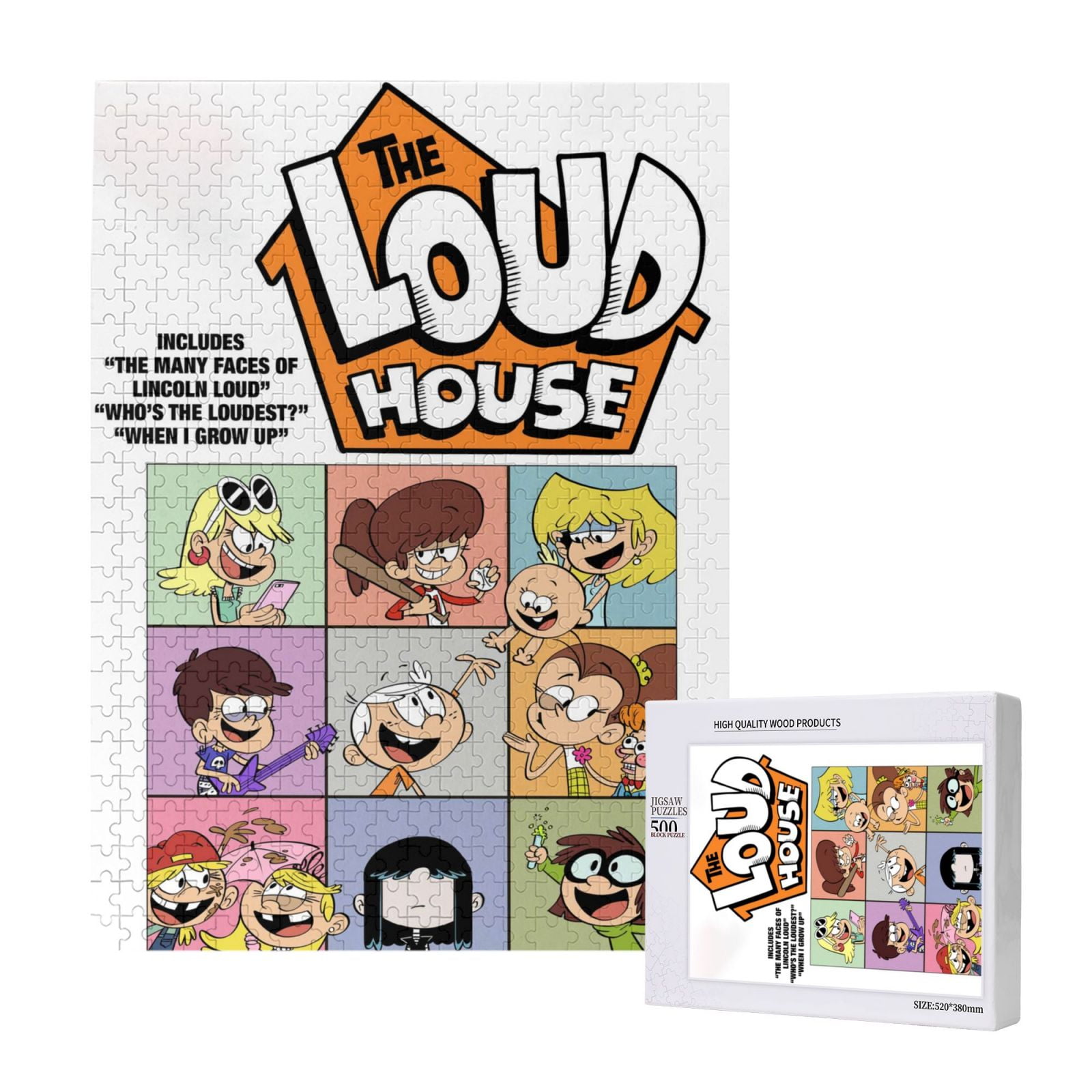 The Loud House Jigsaw Puzzle 300 500 1000 Piece Colorful Puzzles Gifts ...