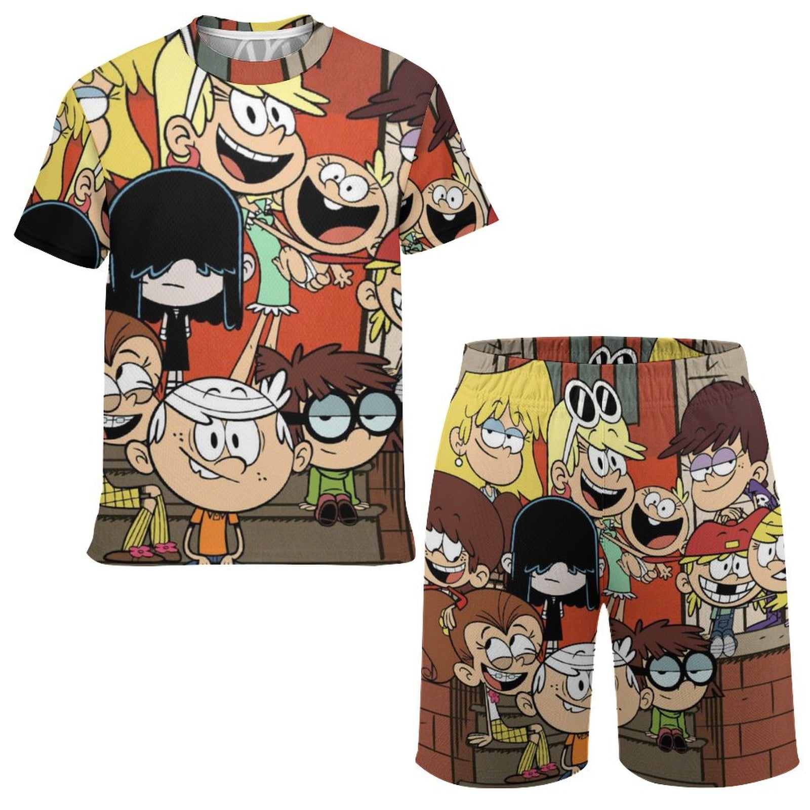 The Loud House Kids Short Sleeve T-Shirt And Mesh Shorts Outfit Set for ...