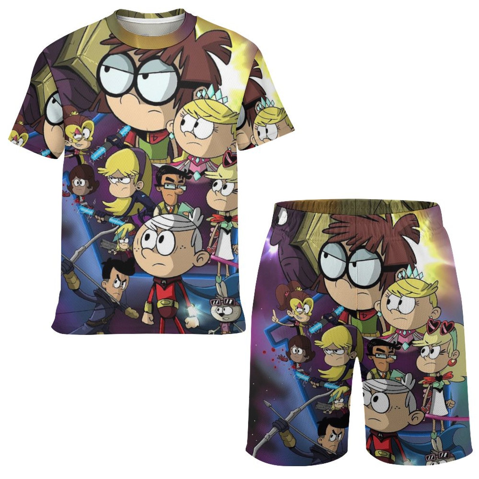 The Loud House Kids Short Sleeve T-Shirt And Mesh Shorts Outfit Set for ...