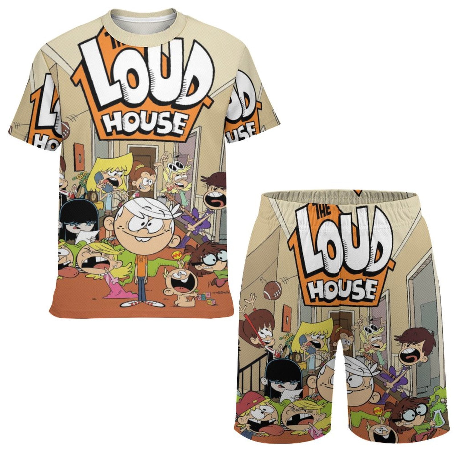 The Loud House Kids Short Sleeve T-Shirt And Mesh Shorts Outfit Set for ...