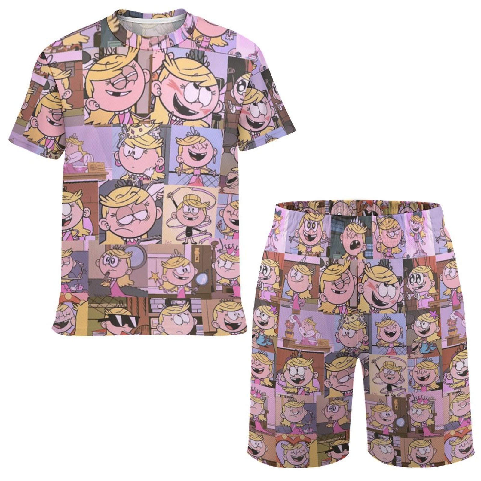 The Loud House Kids Short Sleeve T-Shirt And Mesh Shorts Outfit Set for ...