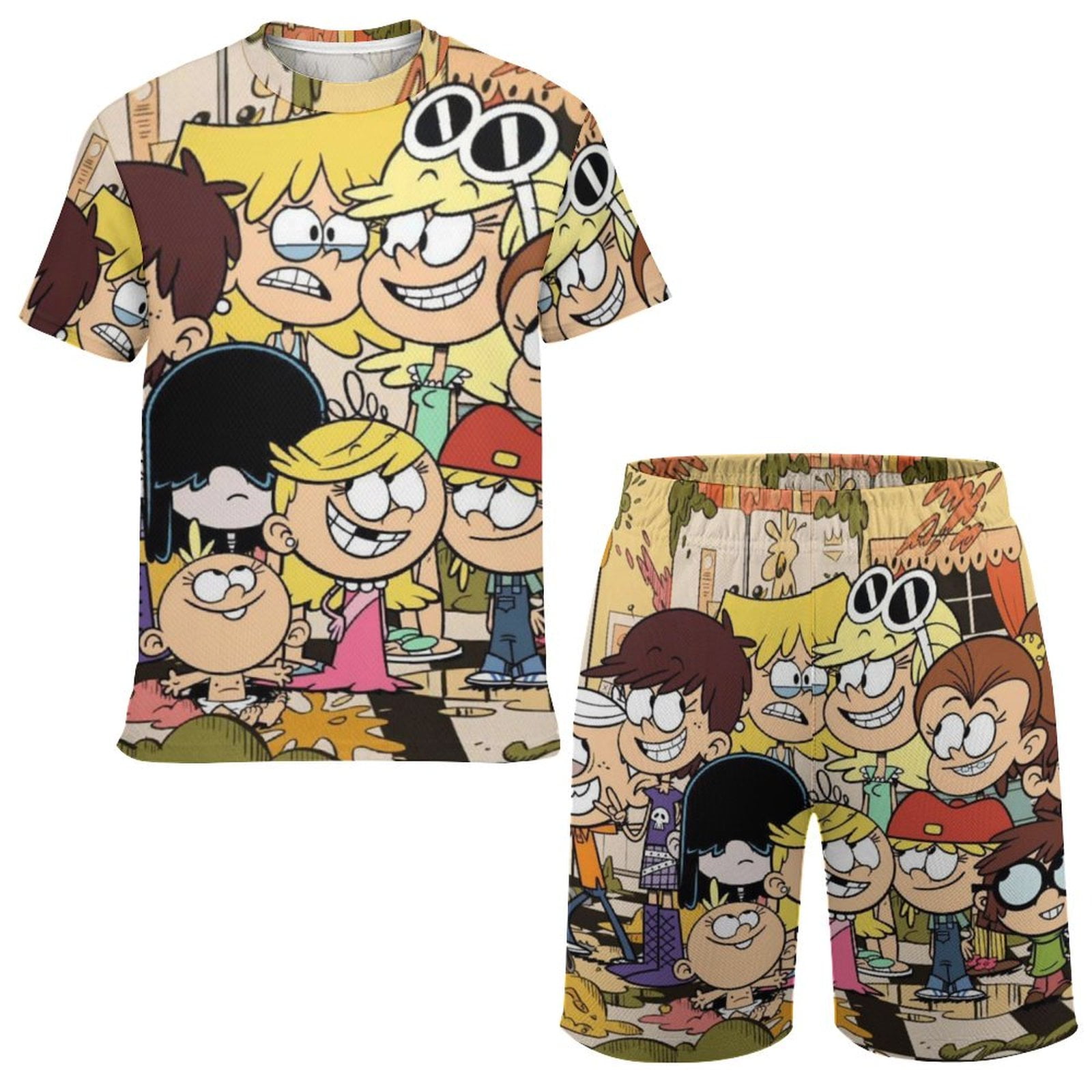 The Loud House Kids Short Sleeve T-Shirt And Mesh Shorts Outfit Set for ...