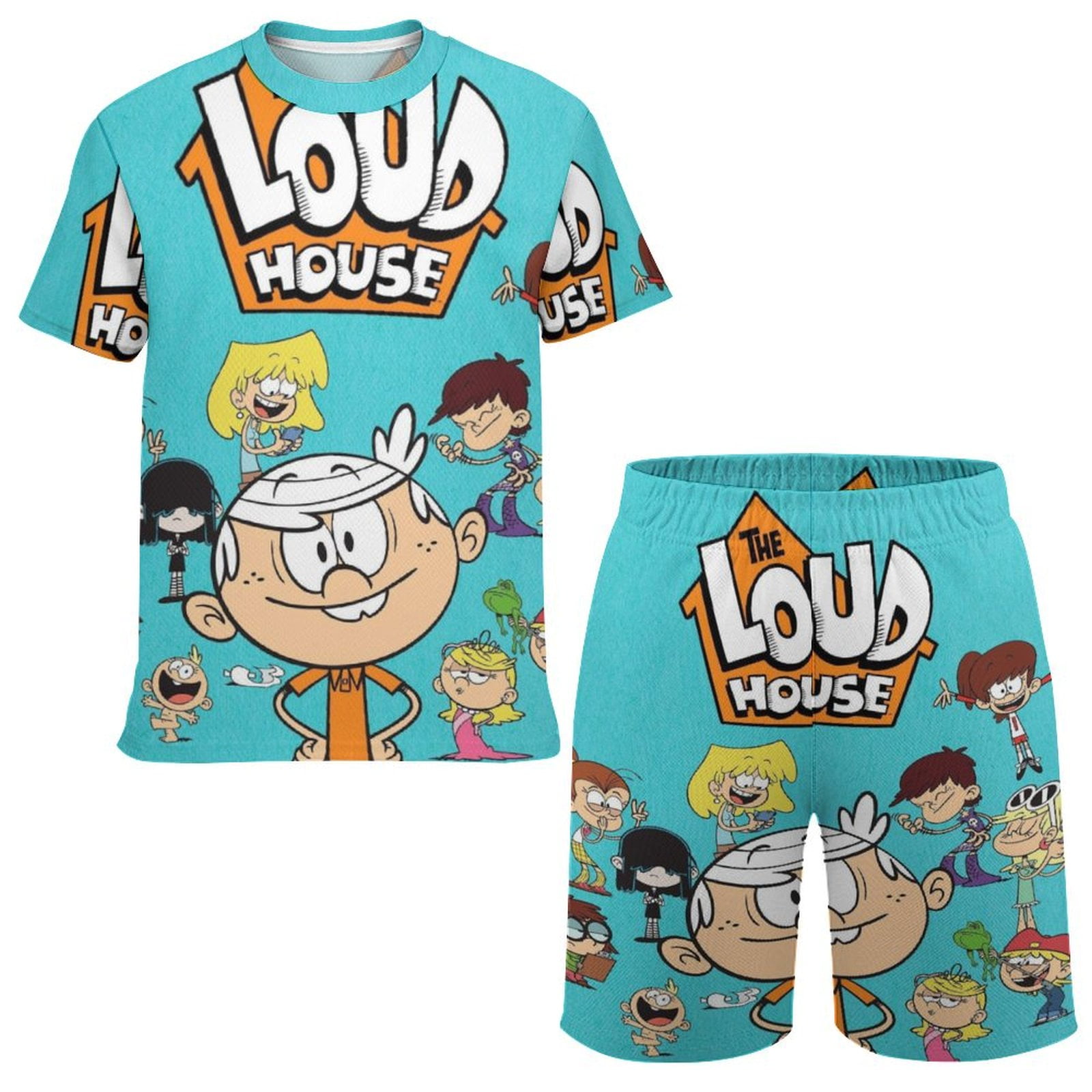 The Loud House Kids Short Sleeve T-Shirt And Mesh Shorts Outfit Set for ...