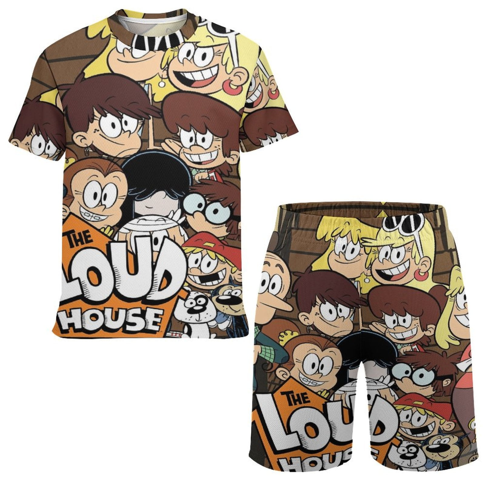 The Loud House Kids Short Sleeve T-Shirt And Mesh Shorts Outfit Set for ...