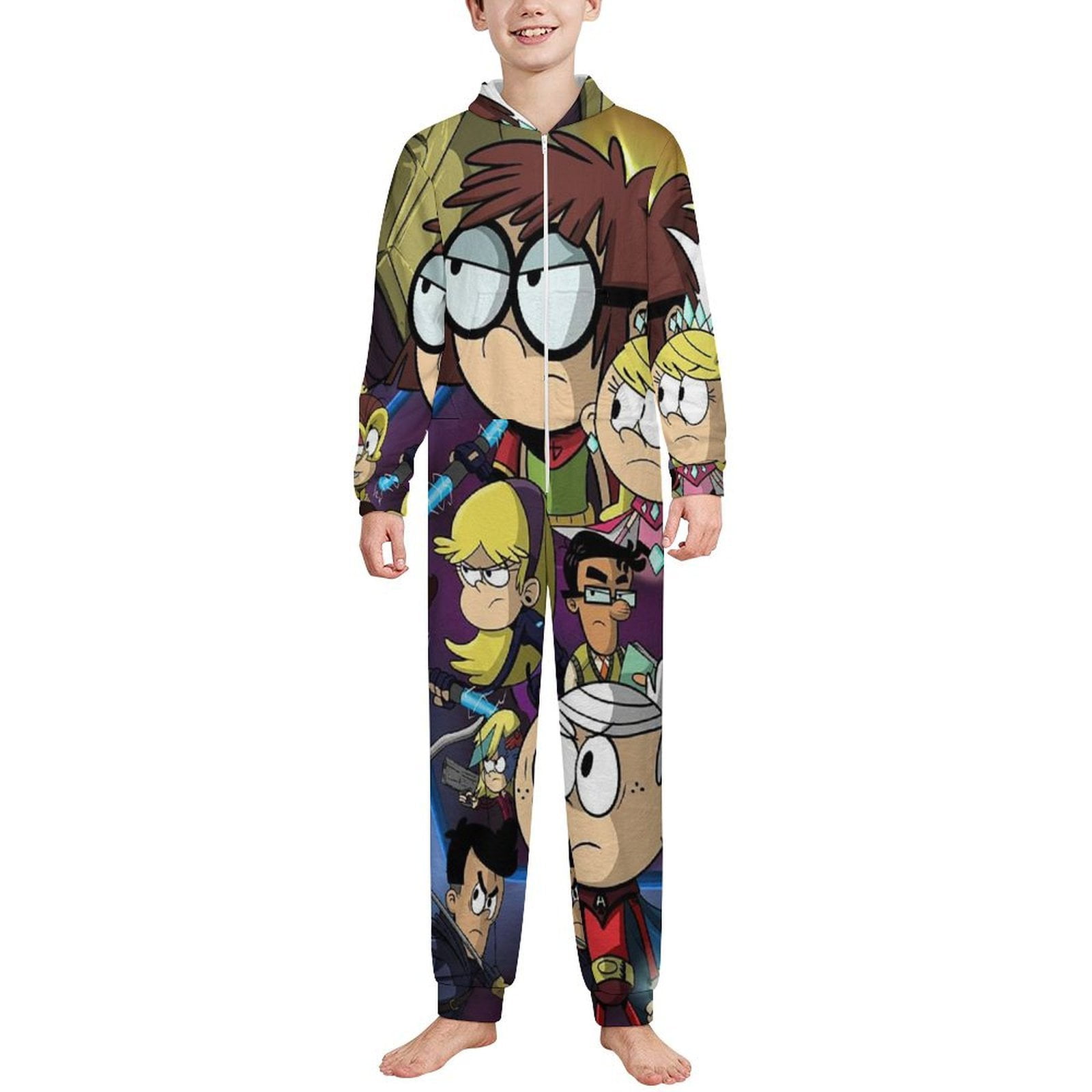 The Loud House Kids Union Suit One Piece Pajama Onesie Sleepwear for ...
