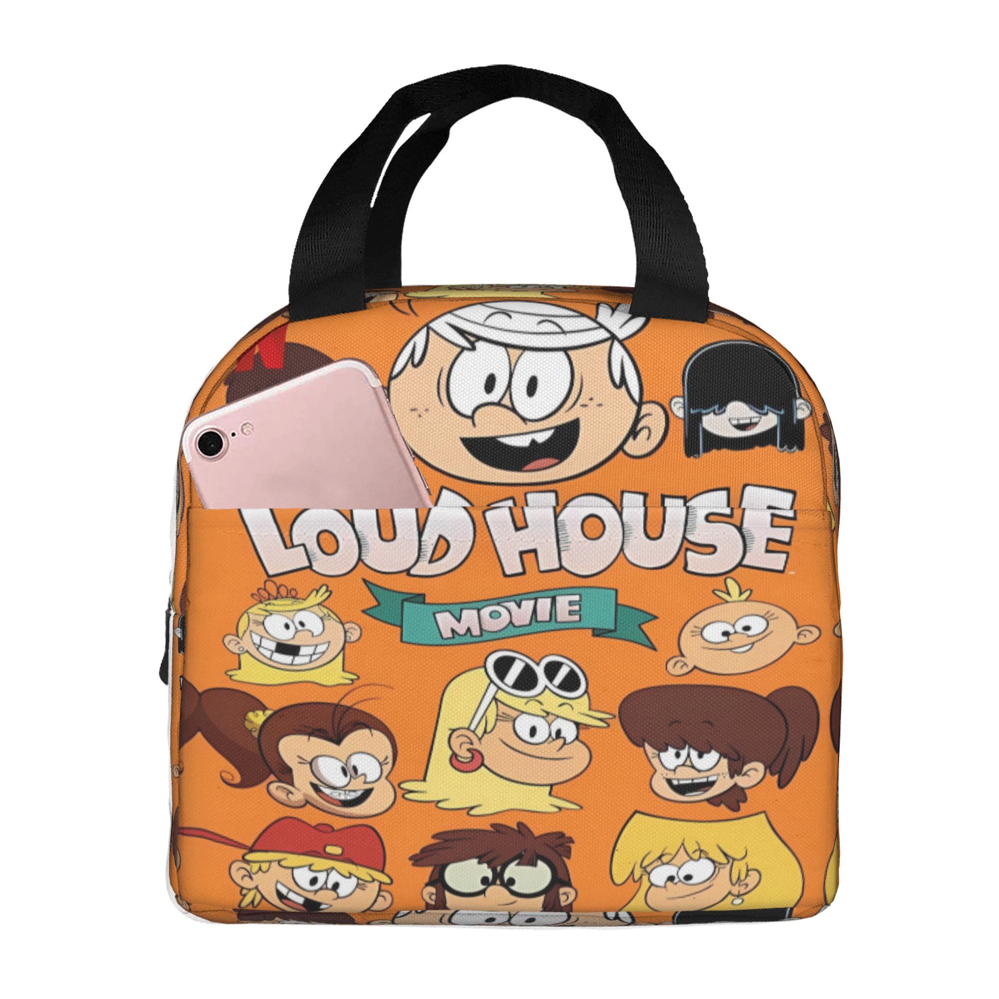 The Loud House Lunch Bag Tote Bag Insulated Lunch Box Picnic Beach ...