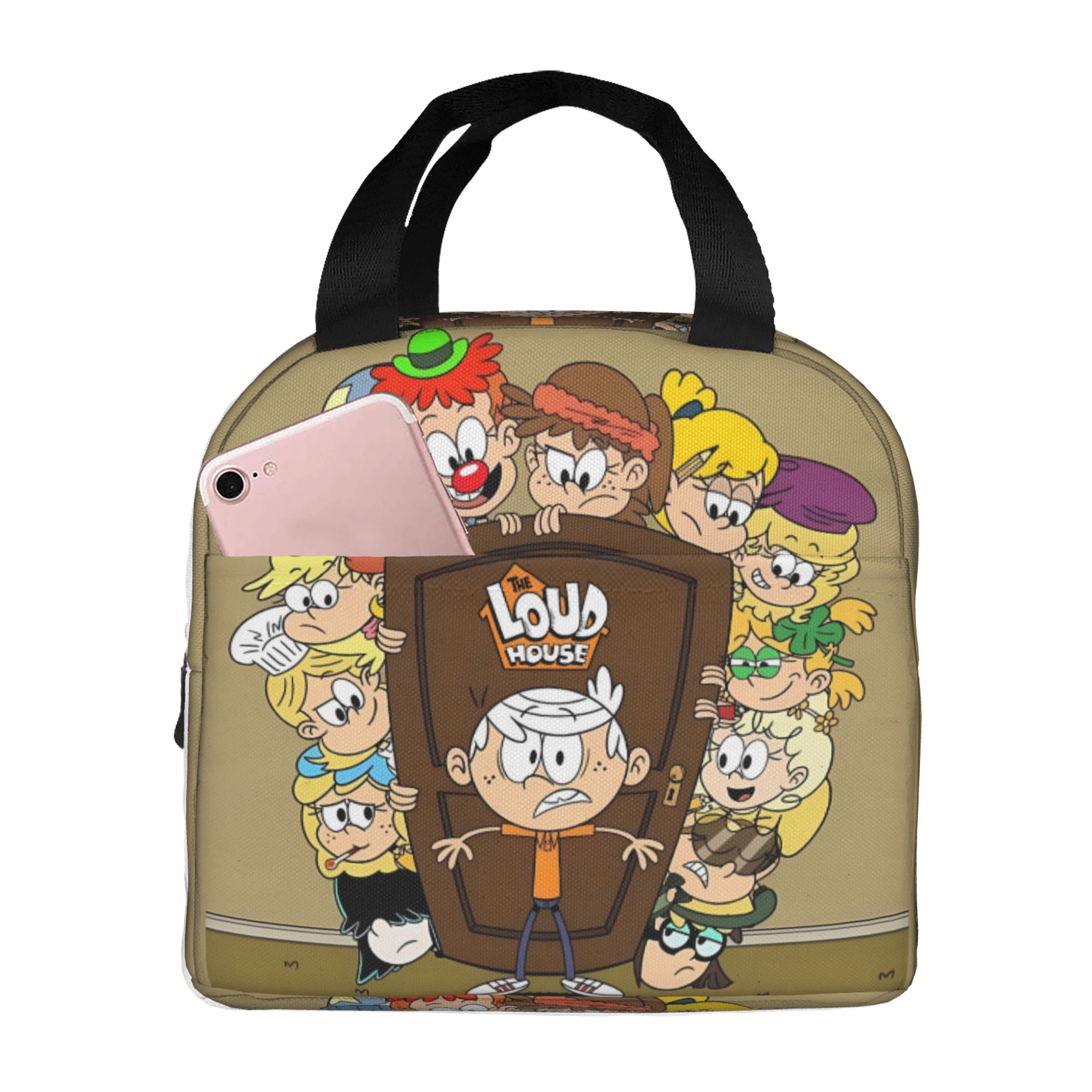 The Loud House Lunch Bag Tote Bag Insulated Lunch Box Picnic Beach ...