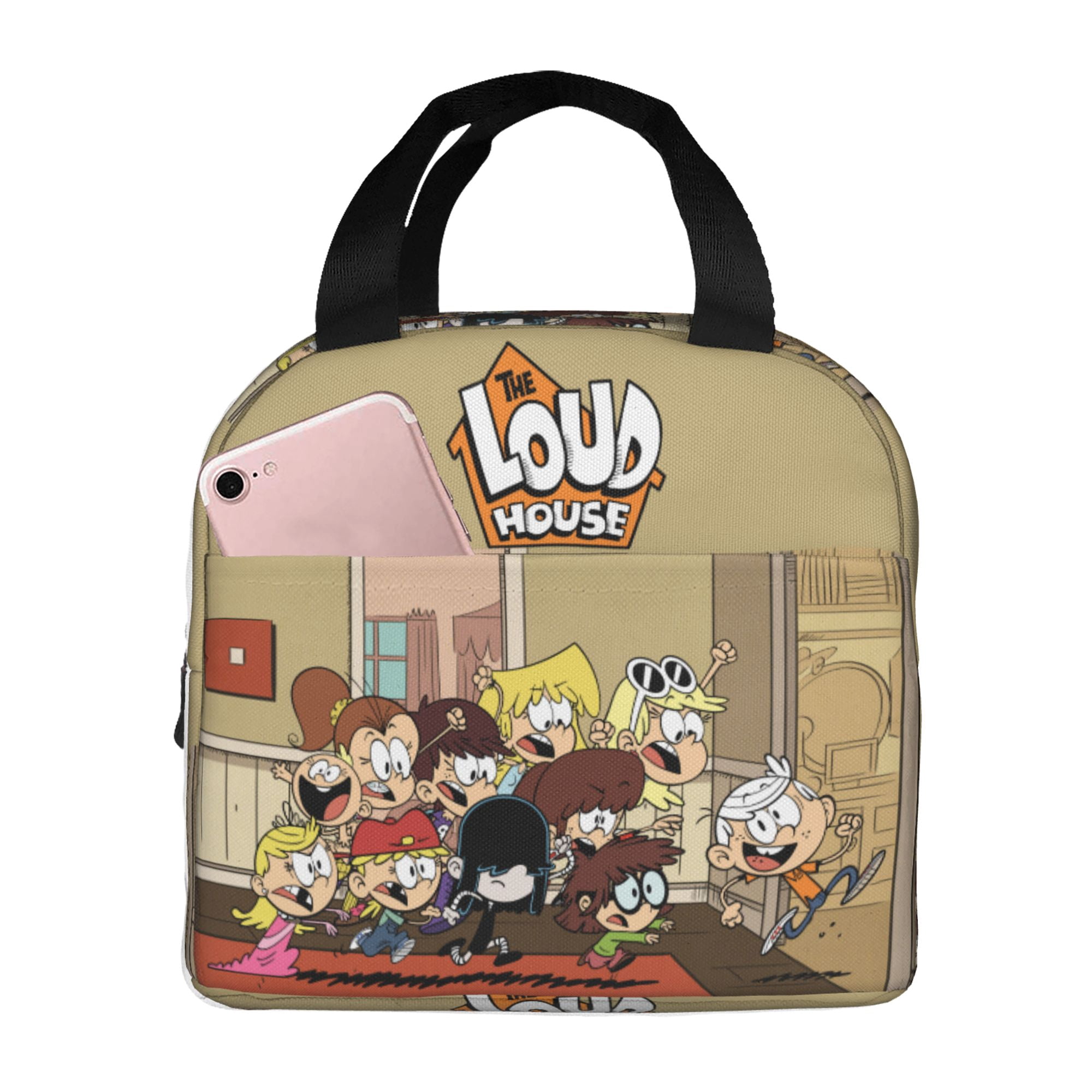 The Loud House Lunch Bag Tote Bag Insulated Lunch Box Picnic Beach ...