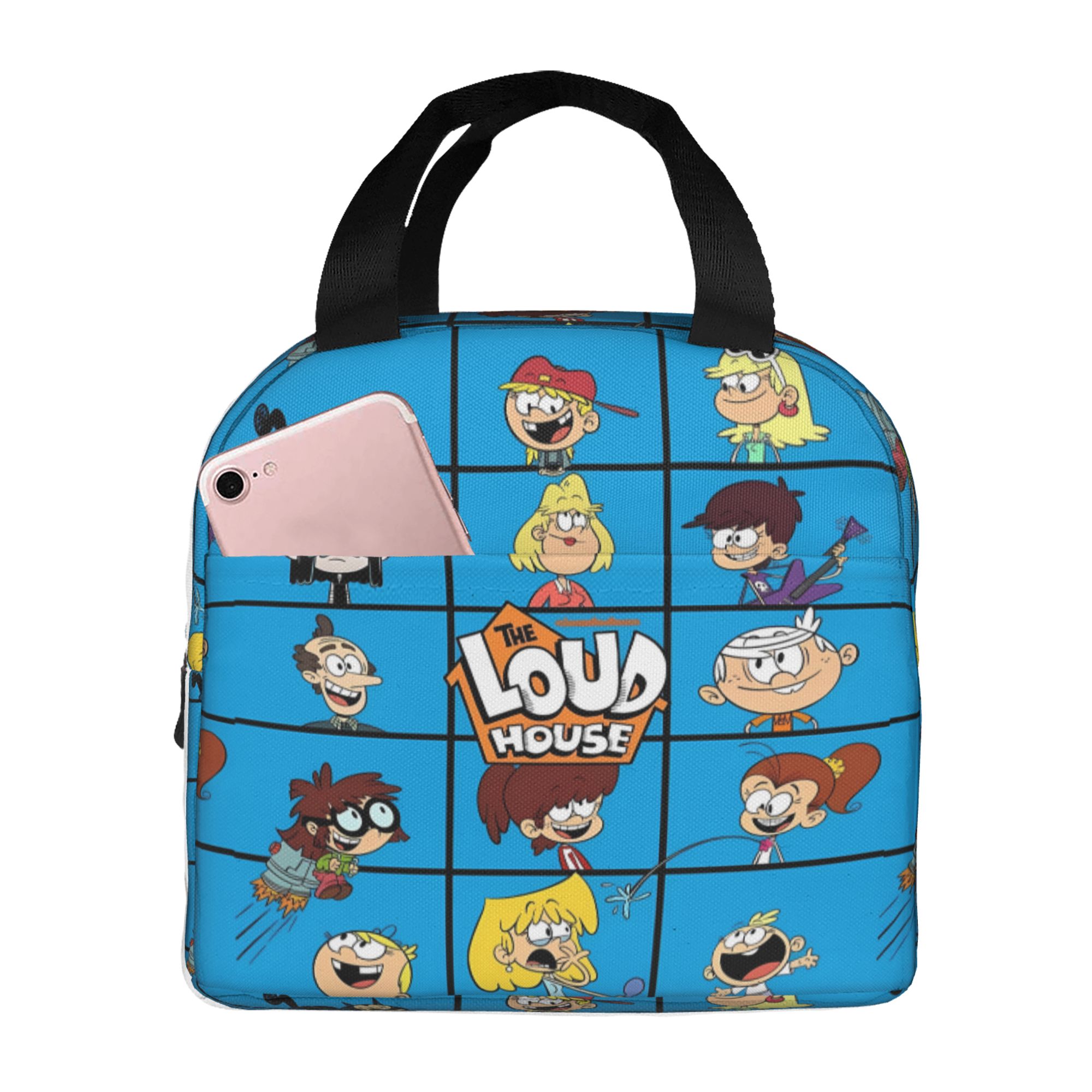 The Loud House Lunch Bag Tote Bag Insulated Lunch Box Picnic Beach ...