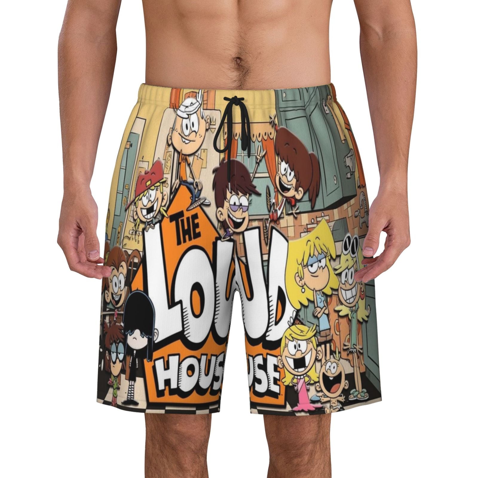 The Loud House Men's Swim Trunks Quick Dry Board Shorts Bathing Suit ...