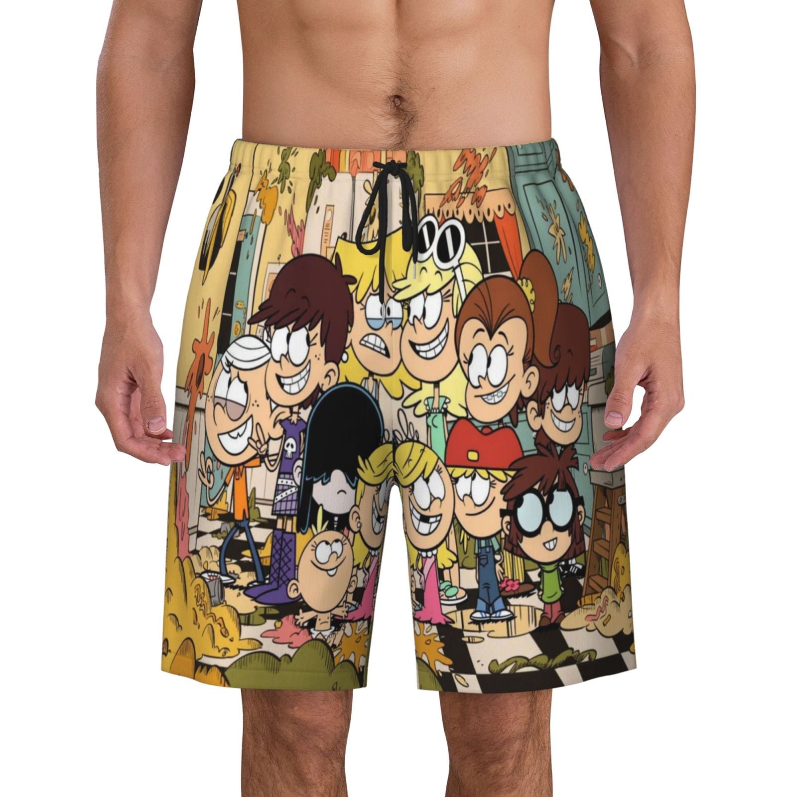 The Loud House Men's Swim Trunks Quick Dry Board Shorts Bathing Suit ...