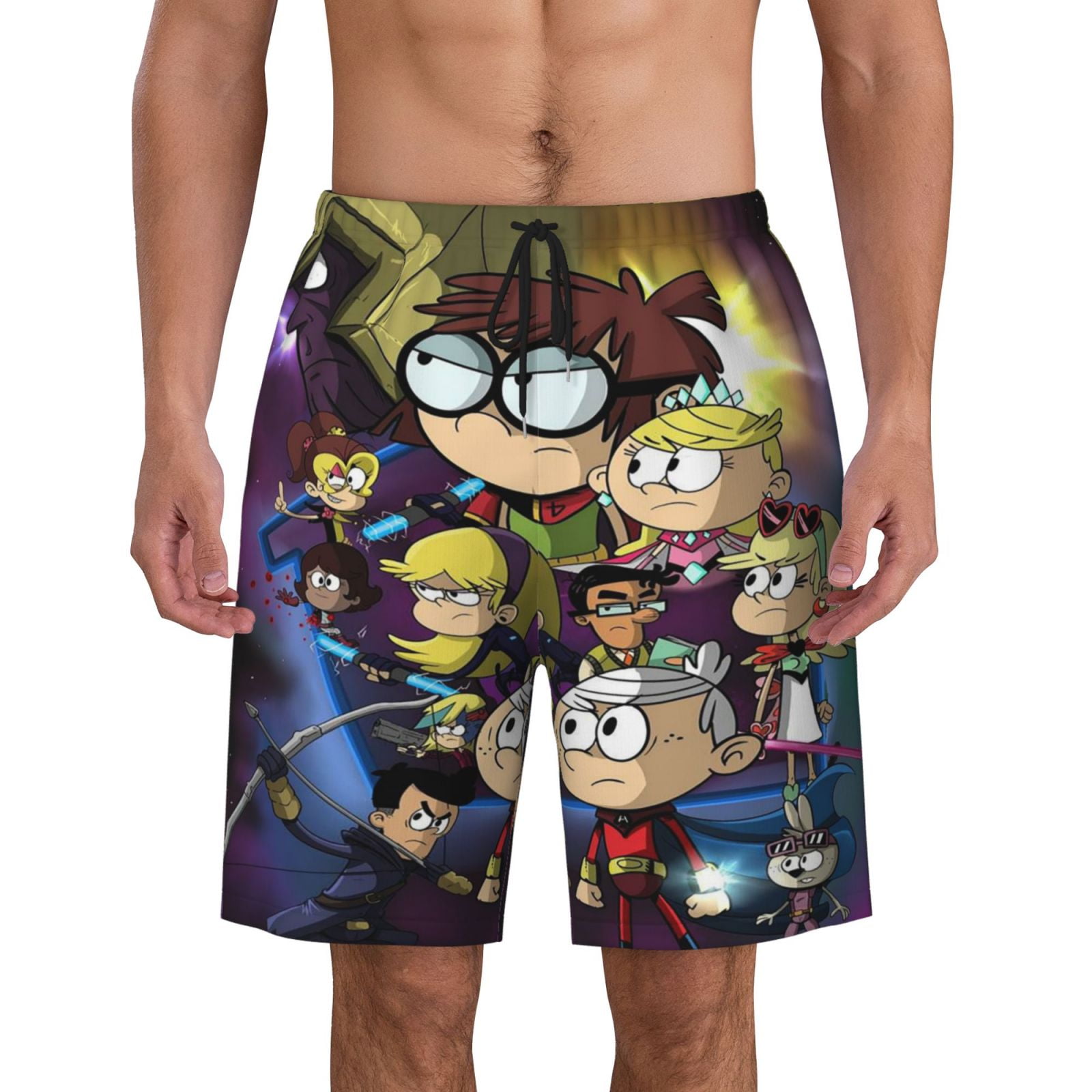 The Loud House Men's Swim Trunks Quick Dry Board Shorts Bathing Suit ...