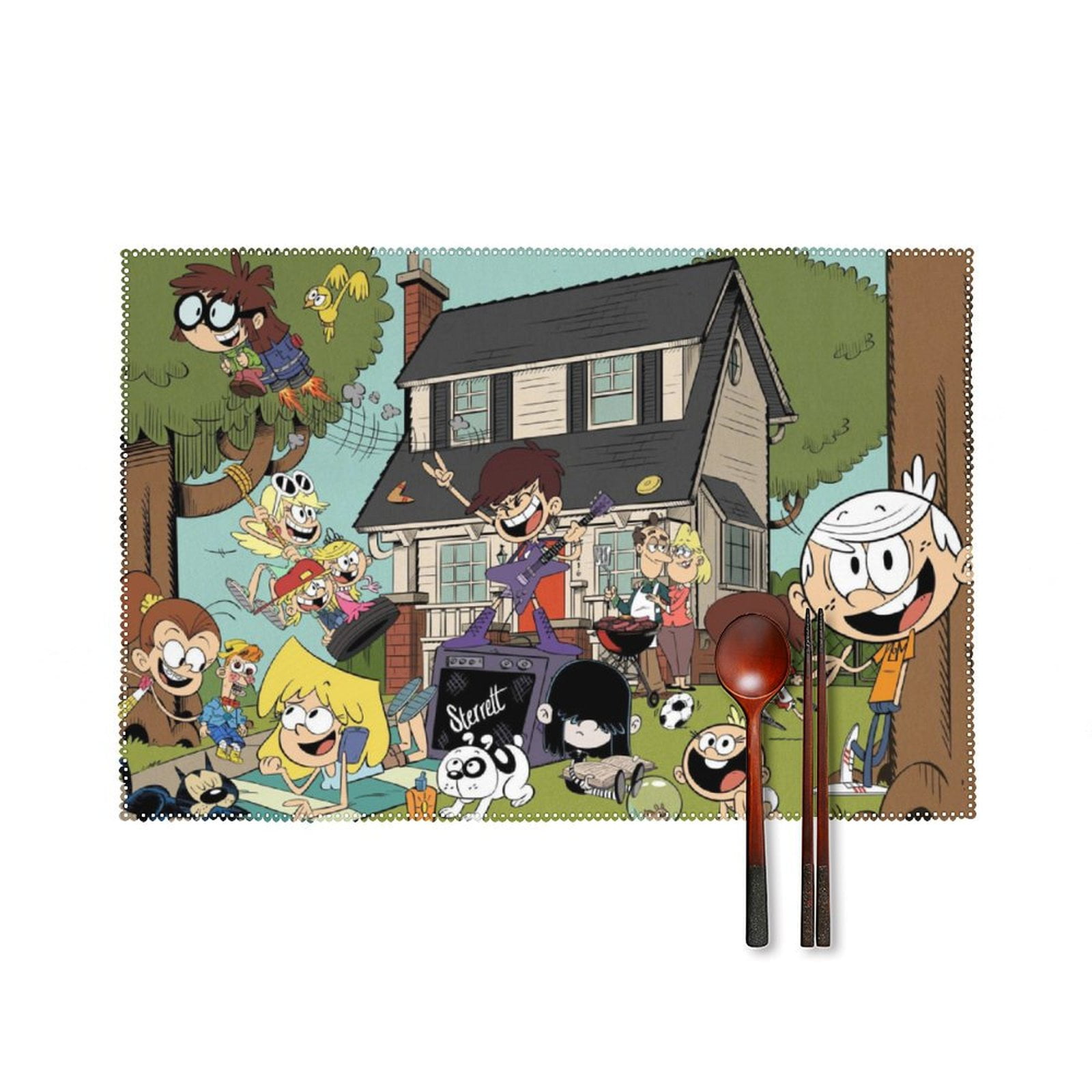 The Loud House Placemats Set of 4, Decorative Place Mats for Kitchen ...