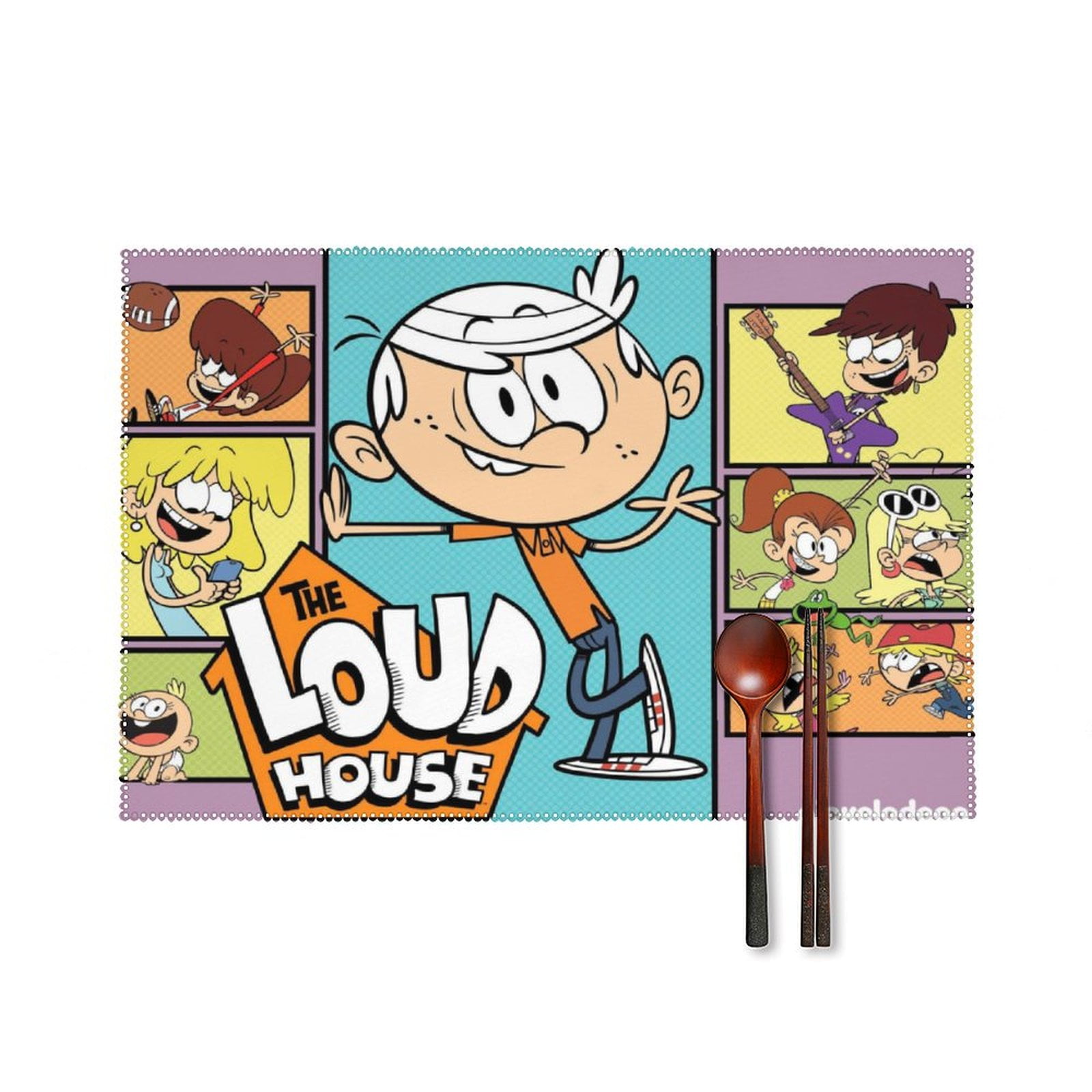 The Loud House Placemats Set of 4, Decorative Place Mats for Kitchen ...