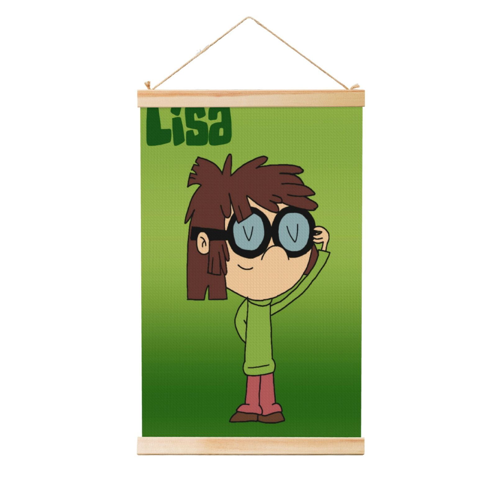 The Loud House Poster Canvas Wooden Shaft Hanging Poster Home Decor ...