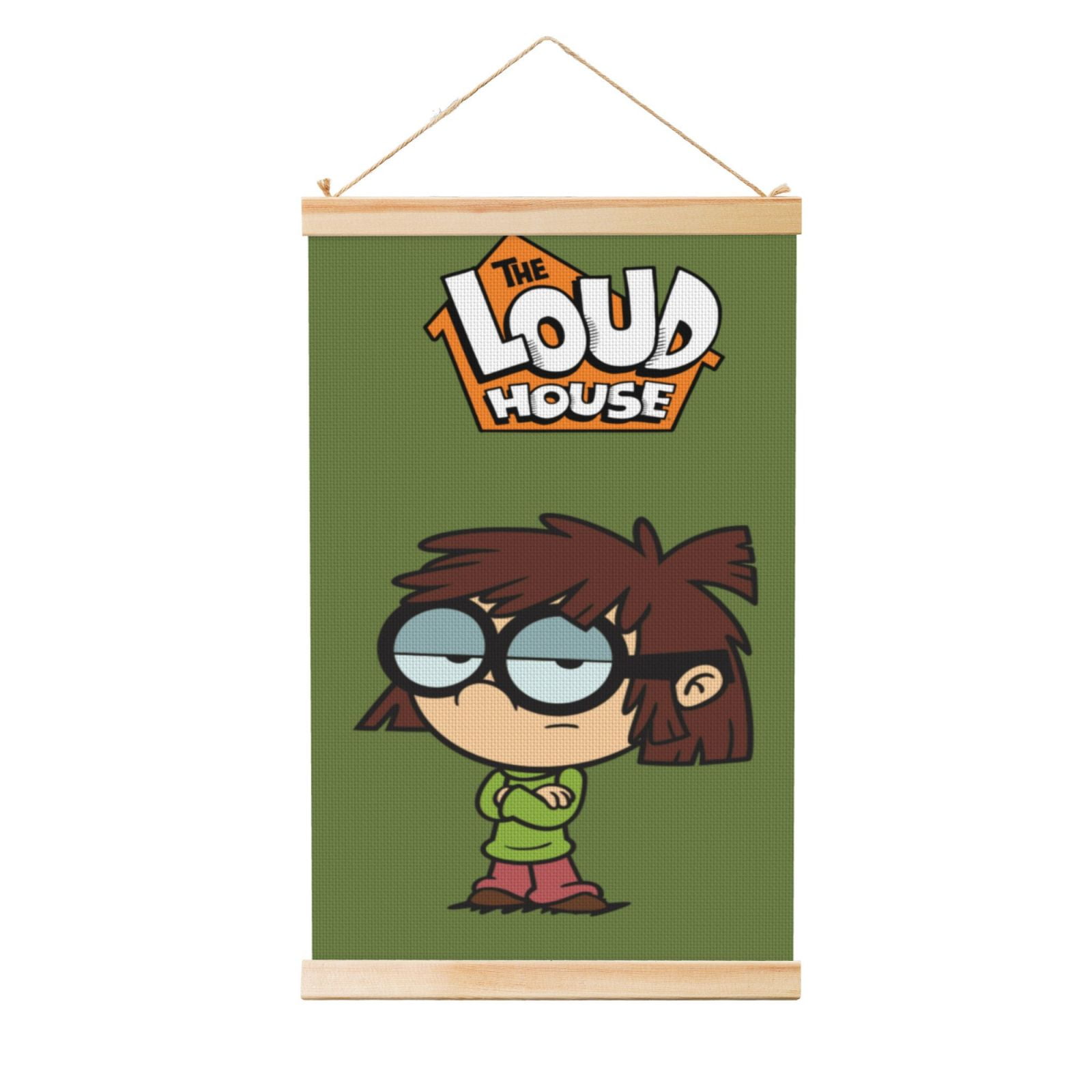 The Loud House Poster Canvas Wooden Shaft Hanging Poster Home Decor ...