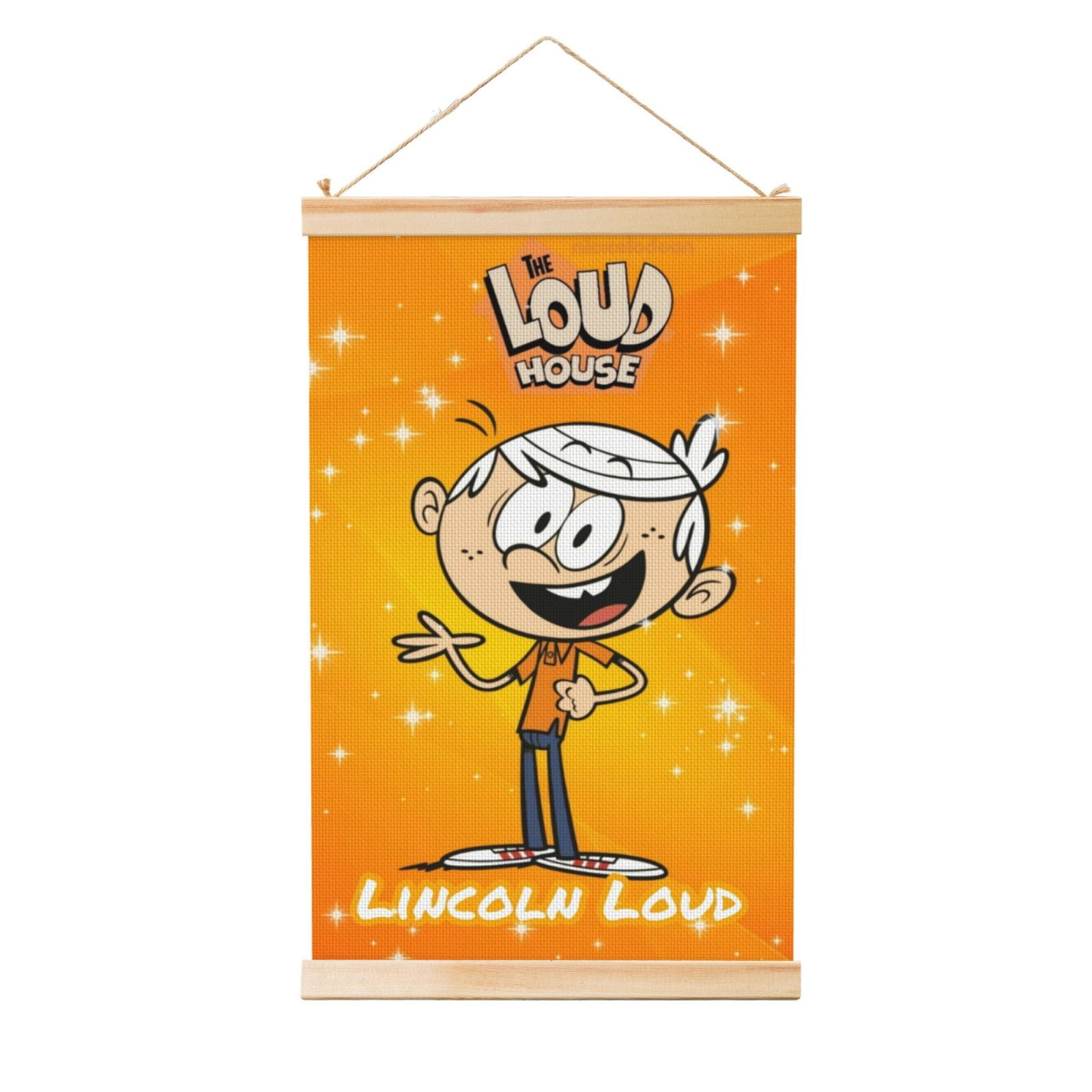The Loud House Poster Canvas Wooden Shaft Hanging Poster Home Decor ...