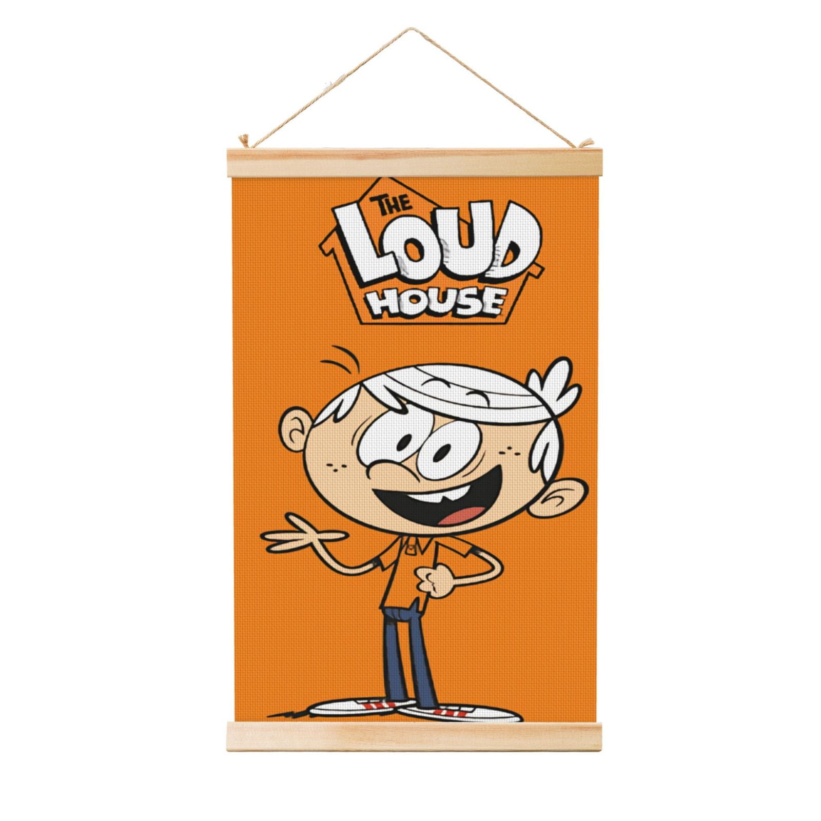 The Loud House Poster Canvas Wooden Shaft Hanging Poster Home Decor ...