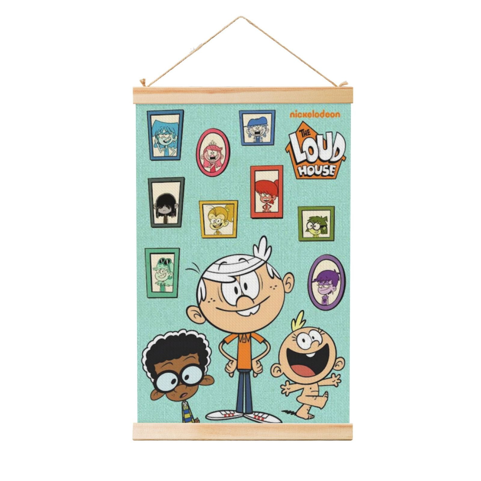 The Loud House Poster Canvas Wooden Shaft Hanging Poster Home Decor ...