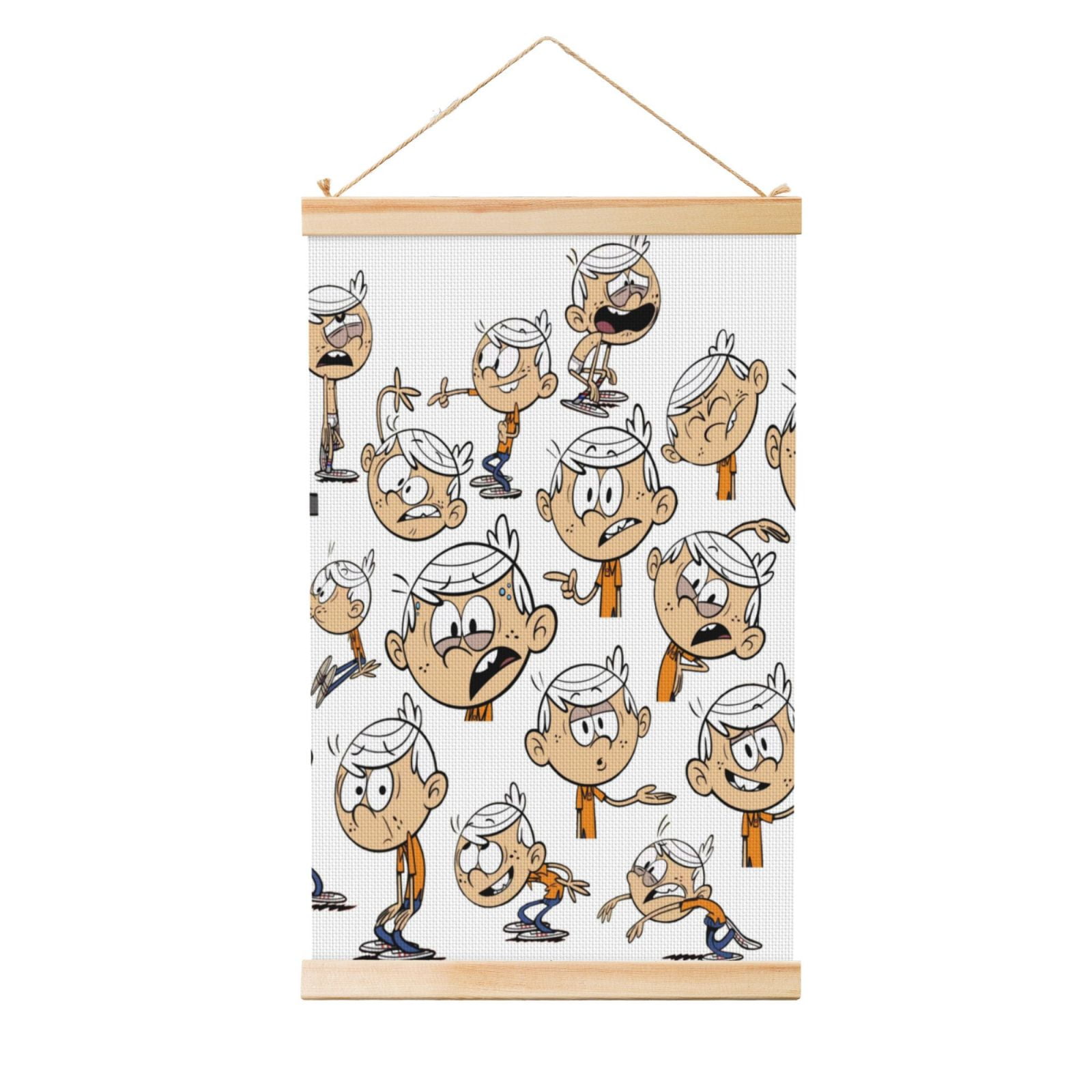 The Loud House Poster Canvas Wooden Shaft Hanging Poster Home Decor ...