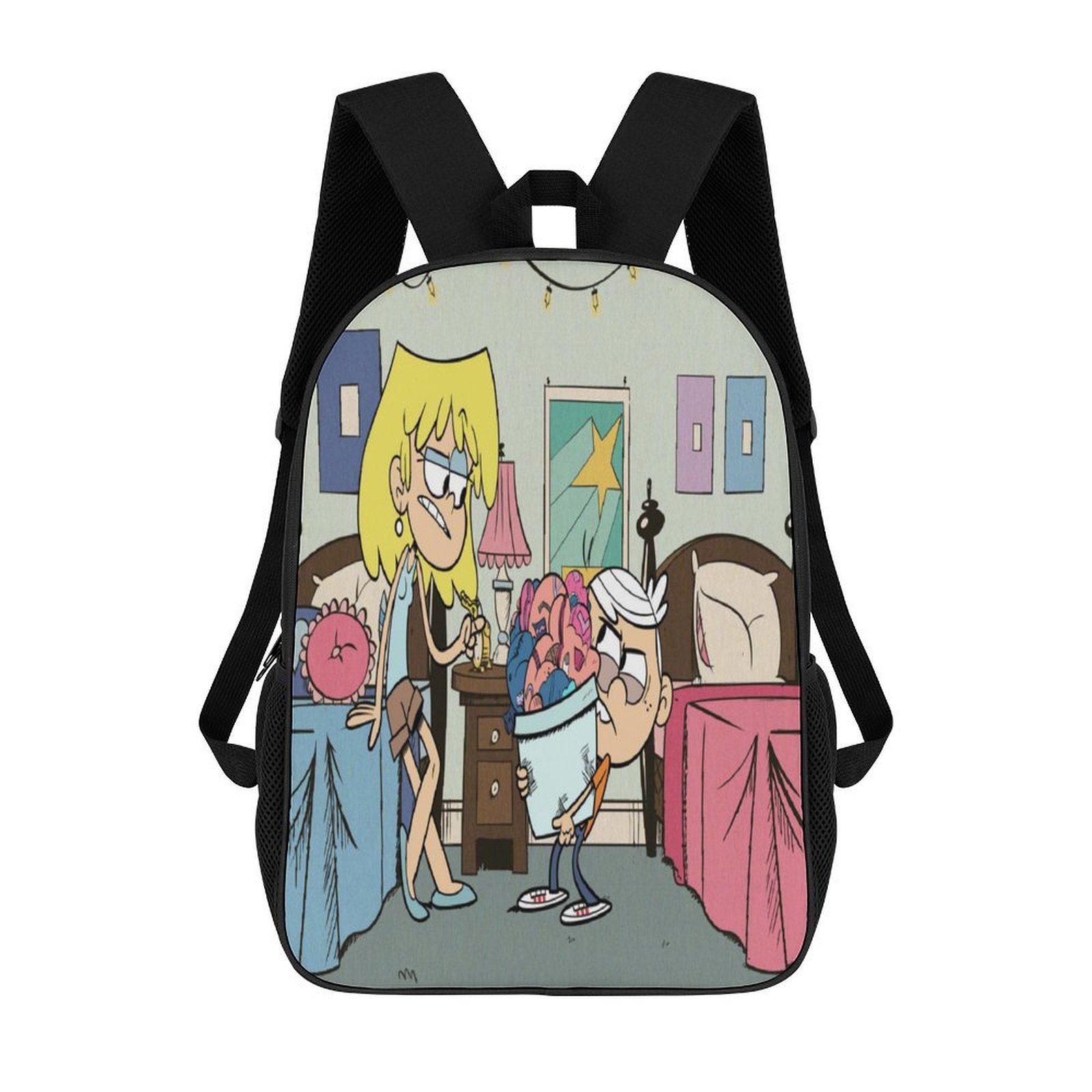 The_Loud_House Shoulder Backpack 17 Inch Schoolbag Anime For Boys Girls ...