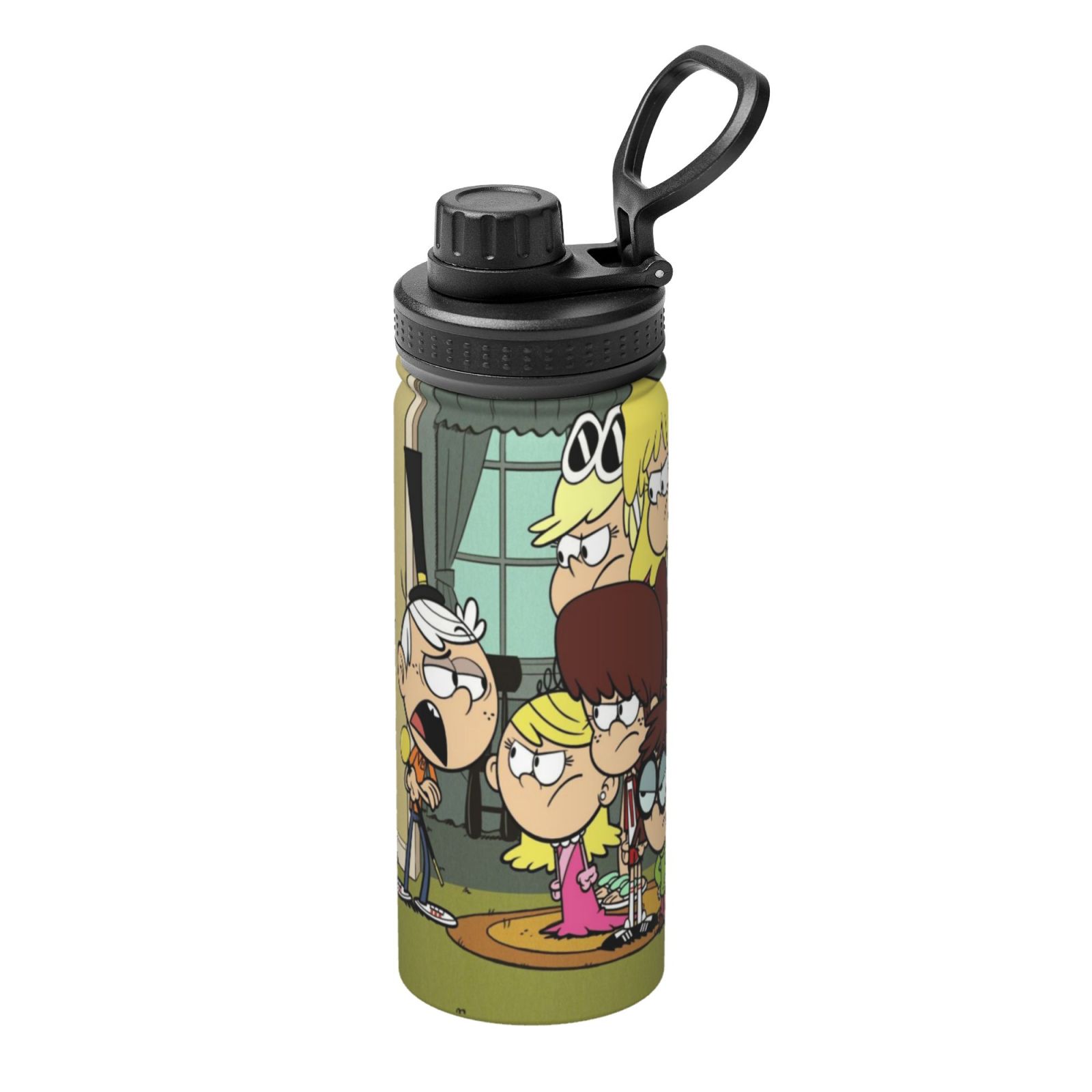 The Loud House Stainless Steel Water Bottle, 18oz Double Walled Vacuum ...