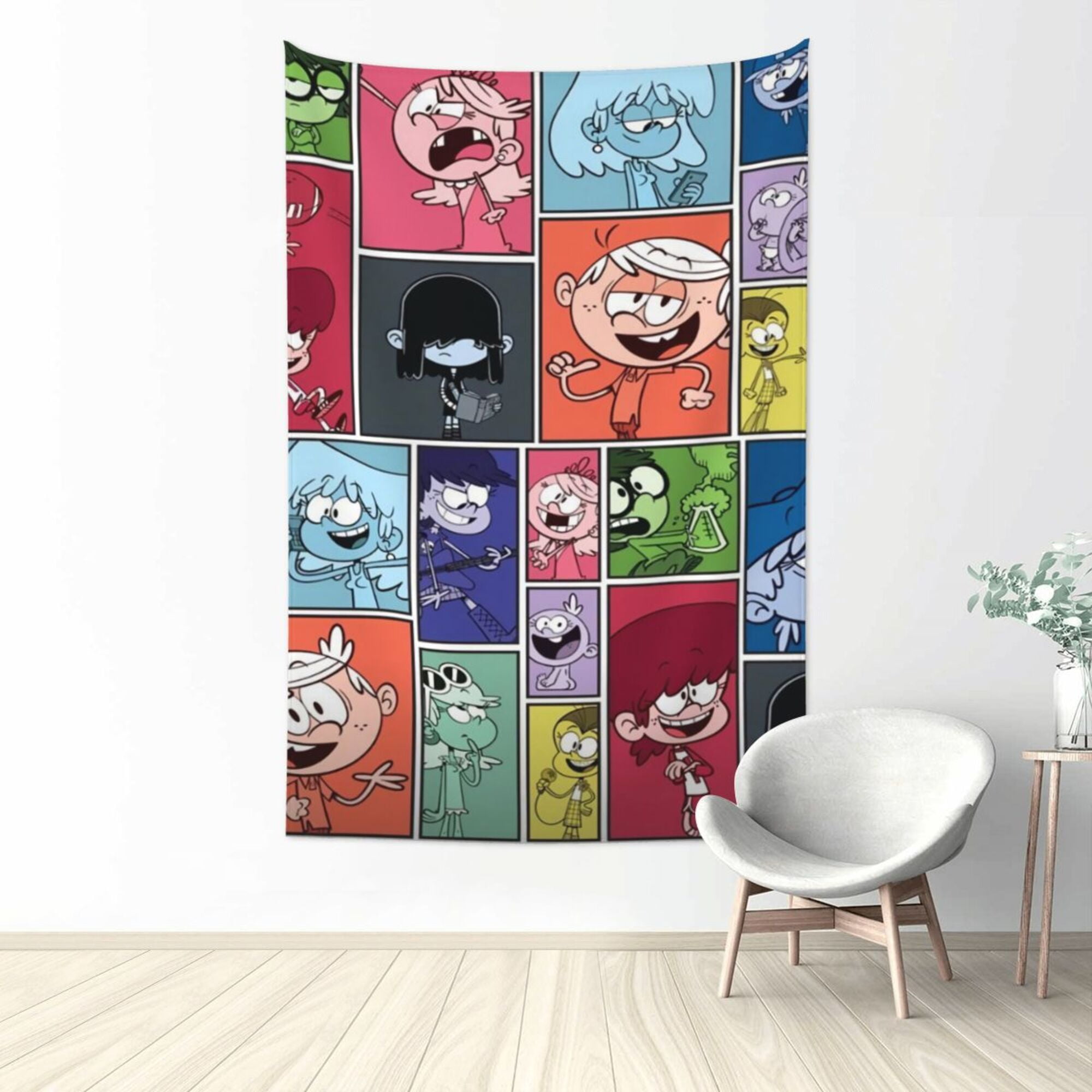 The Loud House Tapestry Cartoon Print Wall Art Hanging Tapestry Anime ...