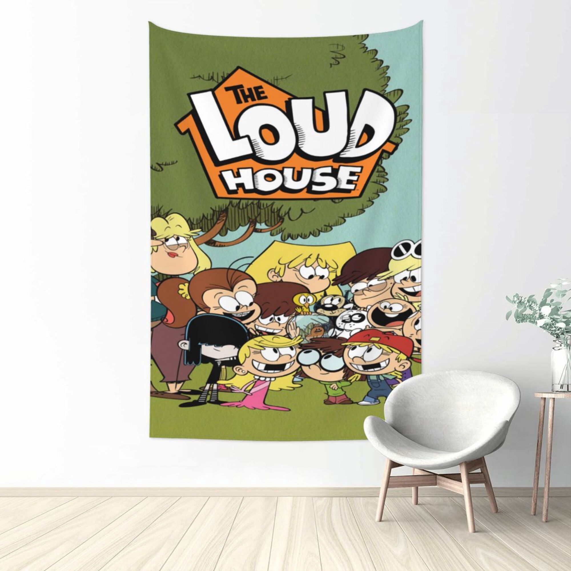 The Loud House Tapestry Cartoon Print Wall Art Hanging Tapestry Anime ...