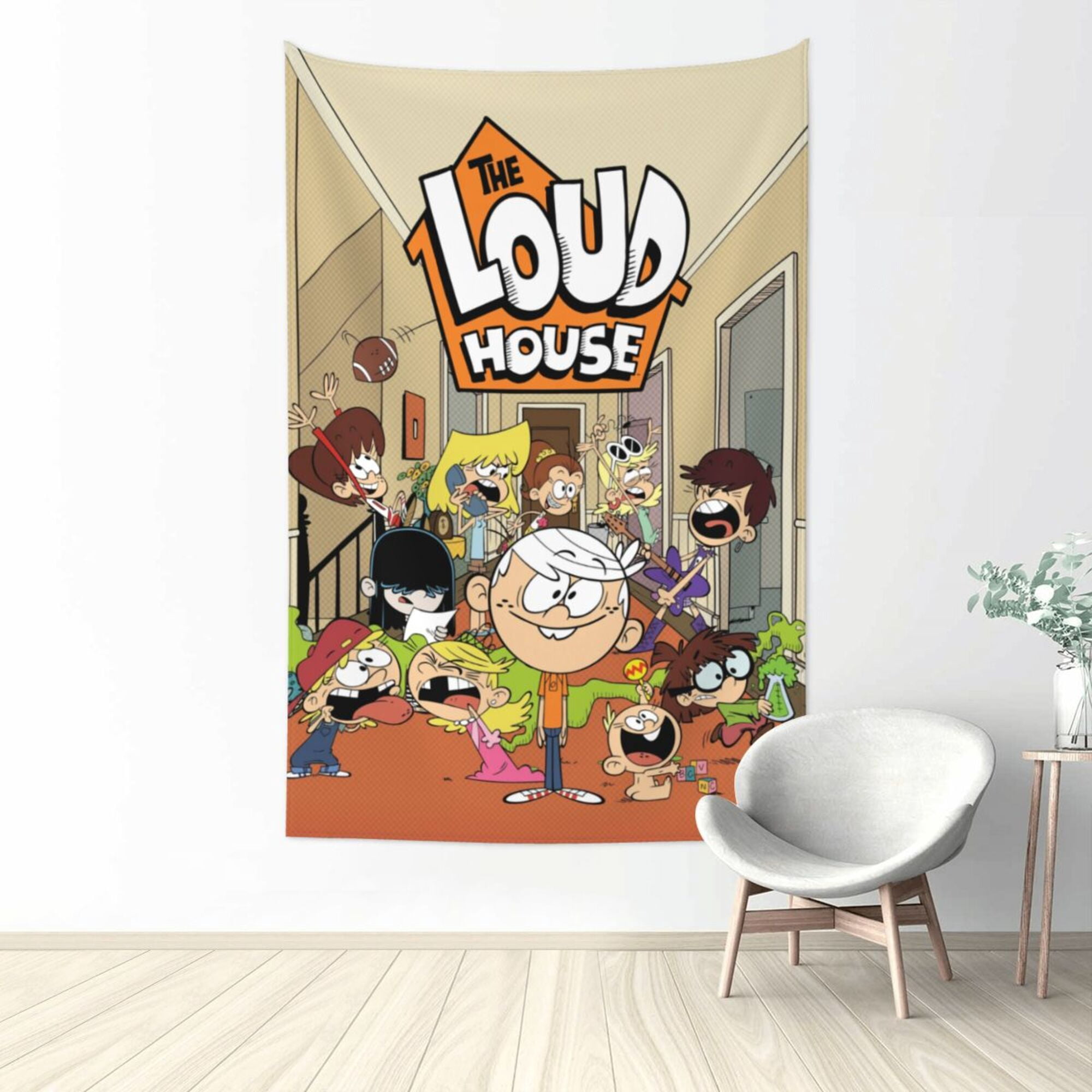 The Loud House Tapestry Cartoon Print Wall Art Hanging Tapestry Anime ...