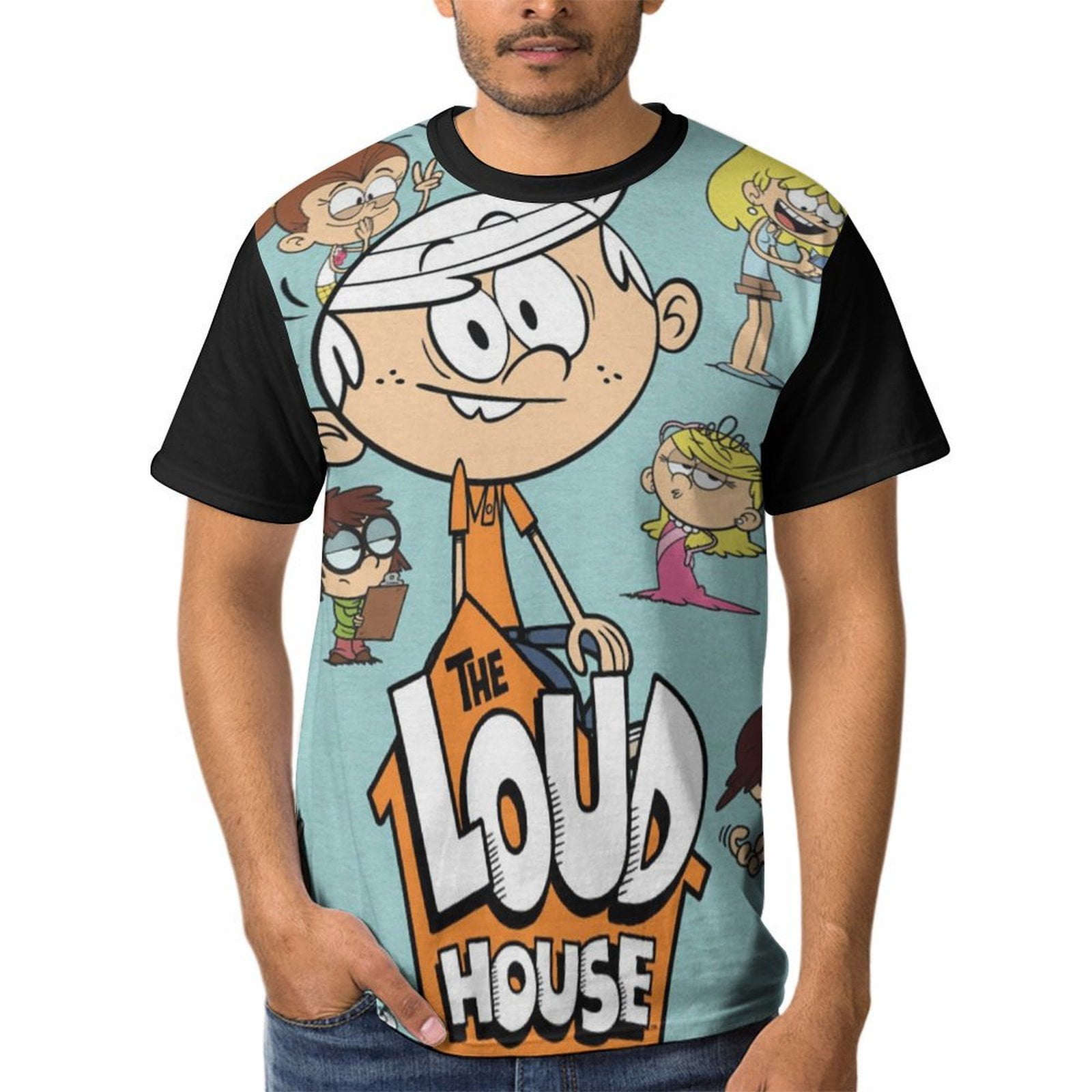 The Loud House Tee Men's Short Sleeve Printed T-Shirt Casual Wear Round ...