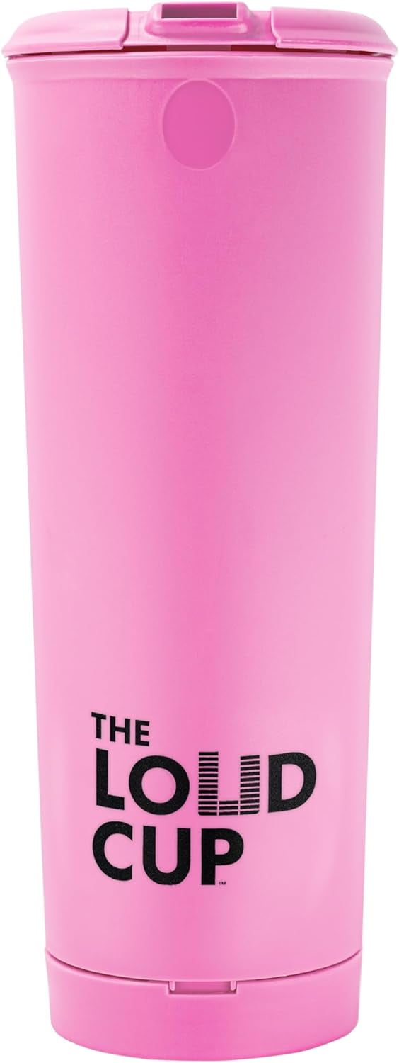 The LoudCup 20 oz Tumbler with Integrated Stadium Horn (Flamingo Pink ...