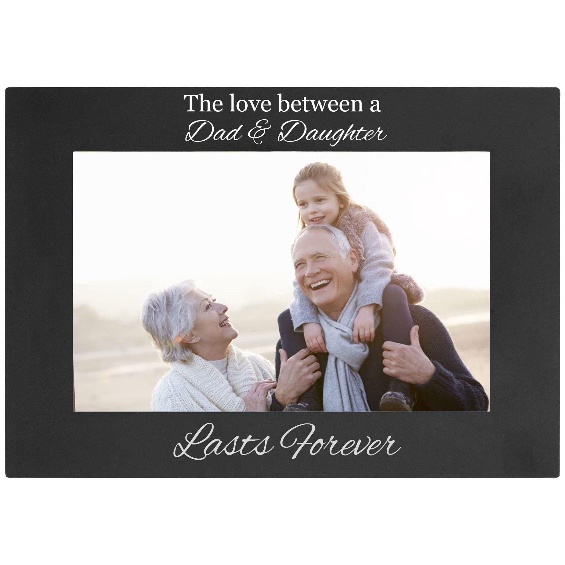 The Love Between A Dad & Daughter Engraved Anodized Aluminum Hanging ...