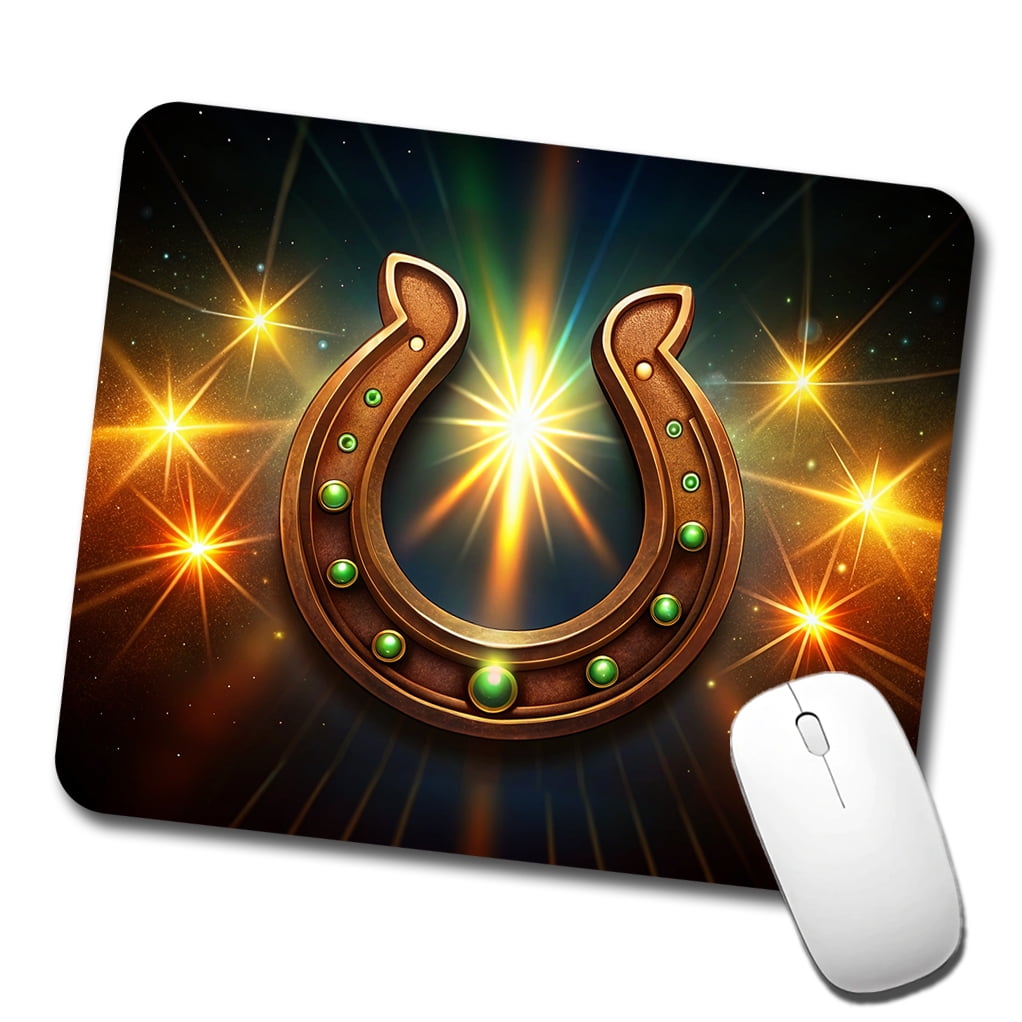 The Lucky Horseshoe Mouse Pad Low Profile Gaming Mat - Walmart.com