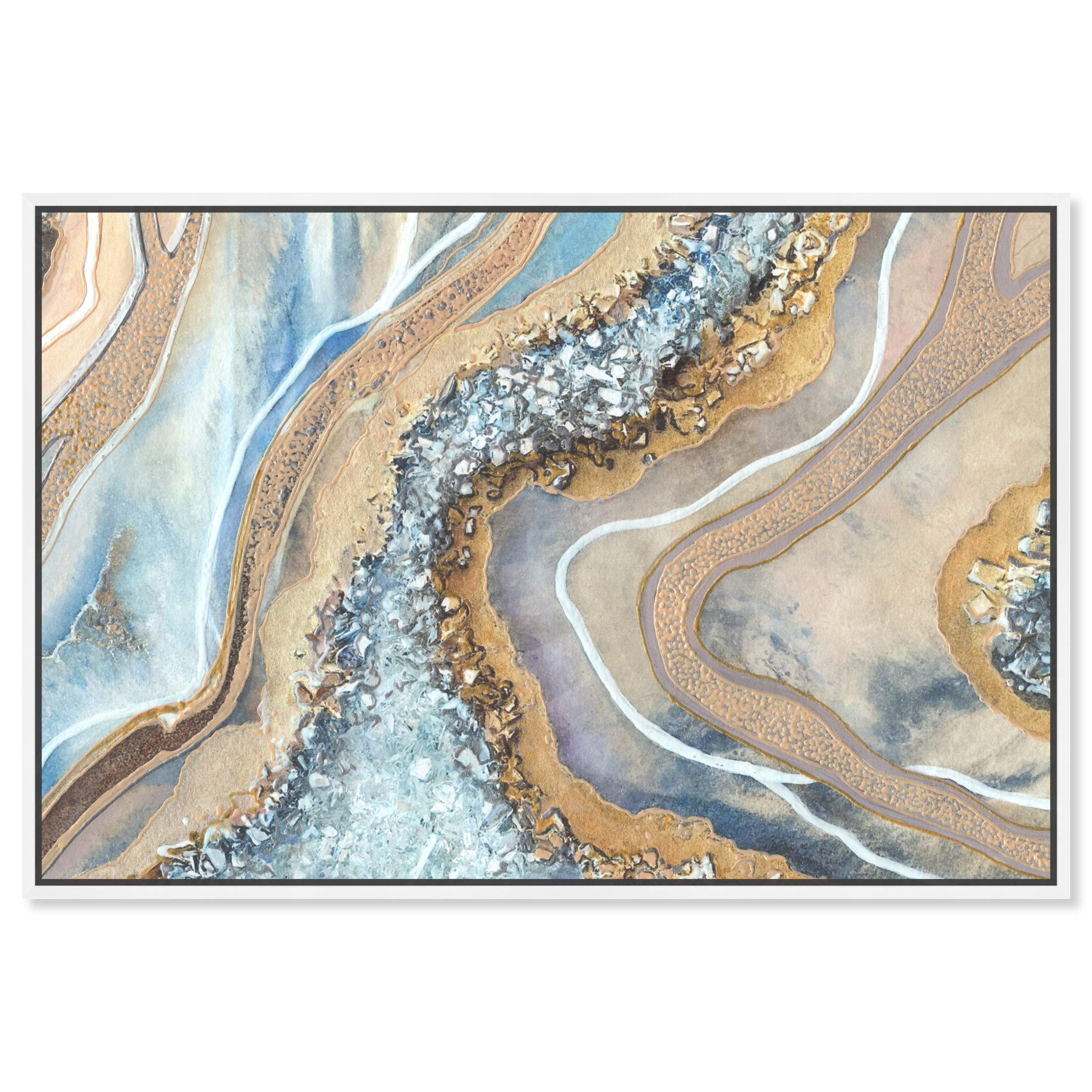 The Luxurious Geode Mineral, Agate & Geode Wall Art Canvas Wall Art by ...