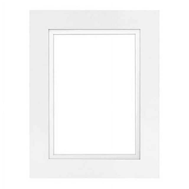The MODERN Seamless white wood skinny mat 8x10 8x10 frame by Framatic ...