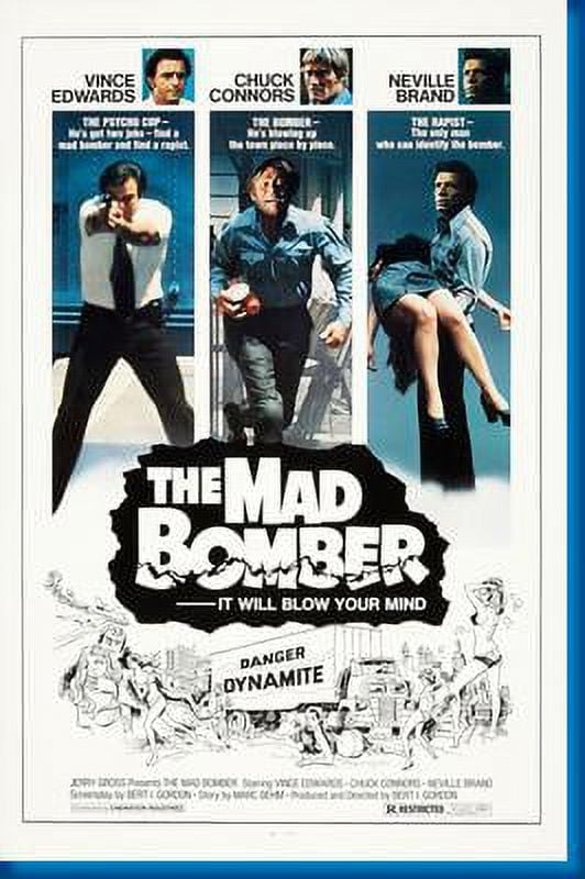The Mad Bomber Movie Poster Art Poster 24x36 Unframed, Age: Adults ...