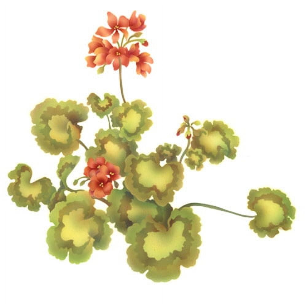 The Mad Stencilist Geraniums Wall Stencil; TMS913 - Walmart.com