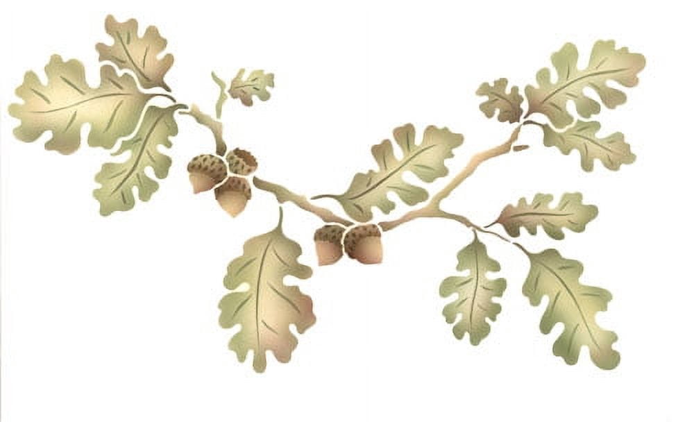 The Mad Stencilist Valley Oak Bough Wall Stencil; TMS410 - Walmart.com