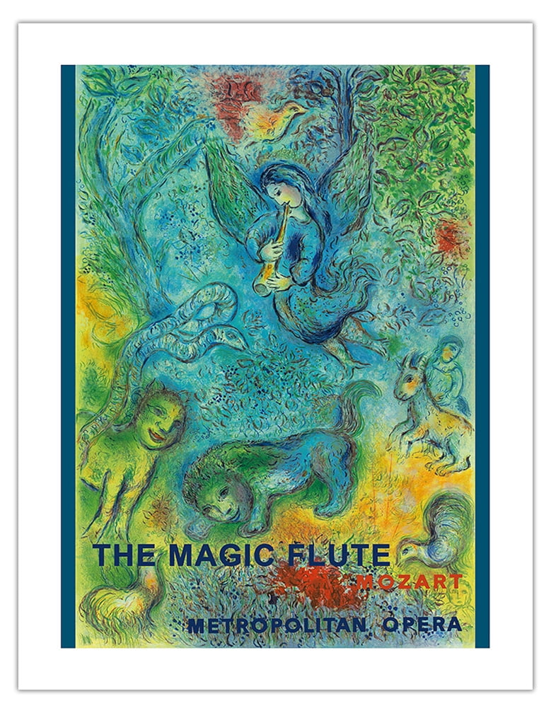 The Magic Flute - Mozart - Metropolitan Opera - Vintage Opera Poster by ...